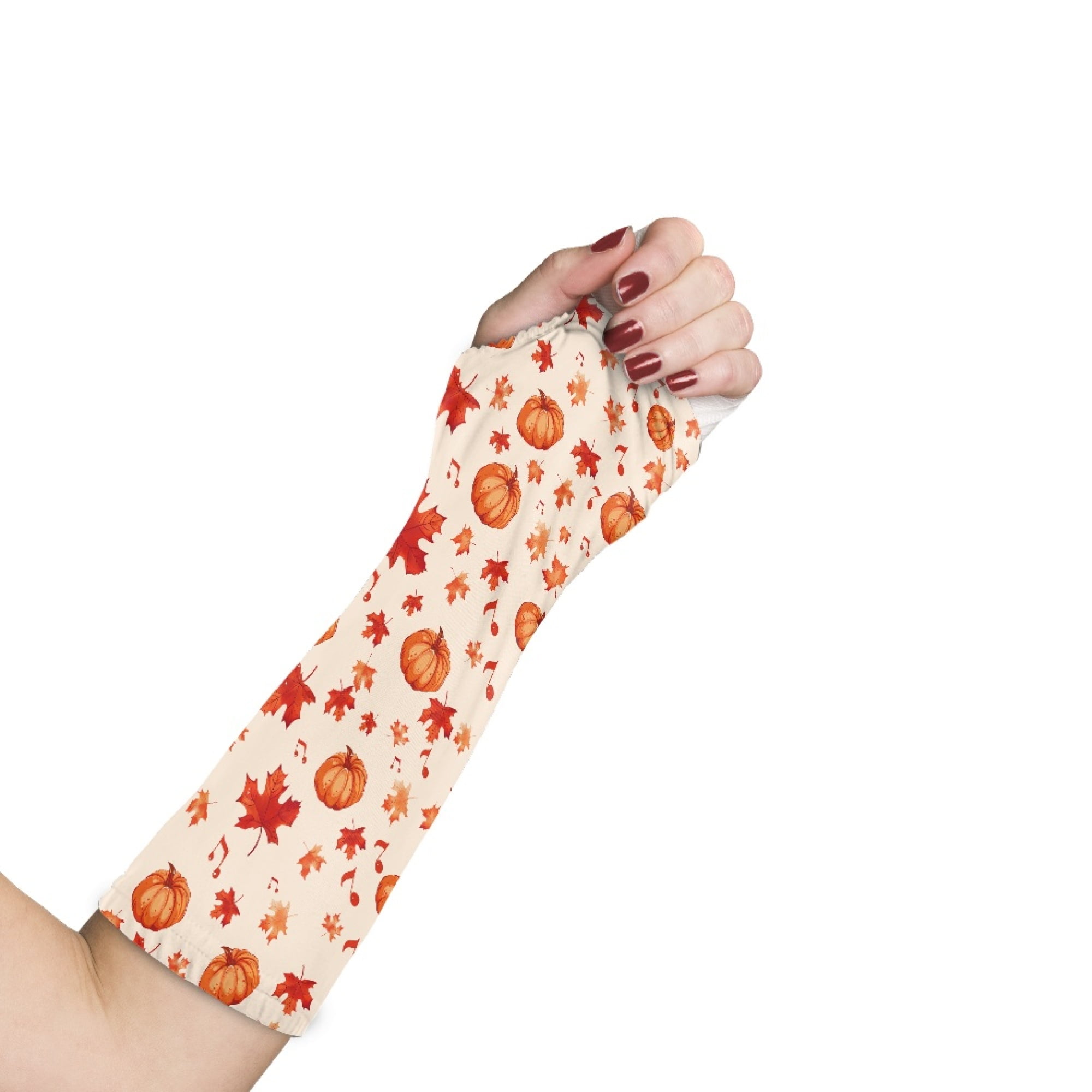 COEQINE Autumn Pumpkin Arm Cast Covers Maple Leaf Elbow Protection ...