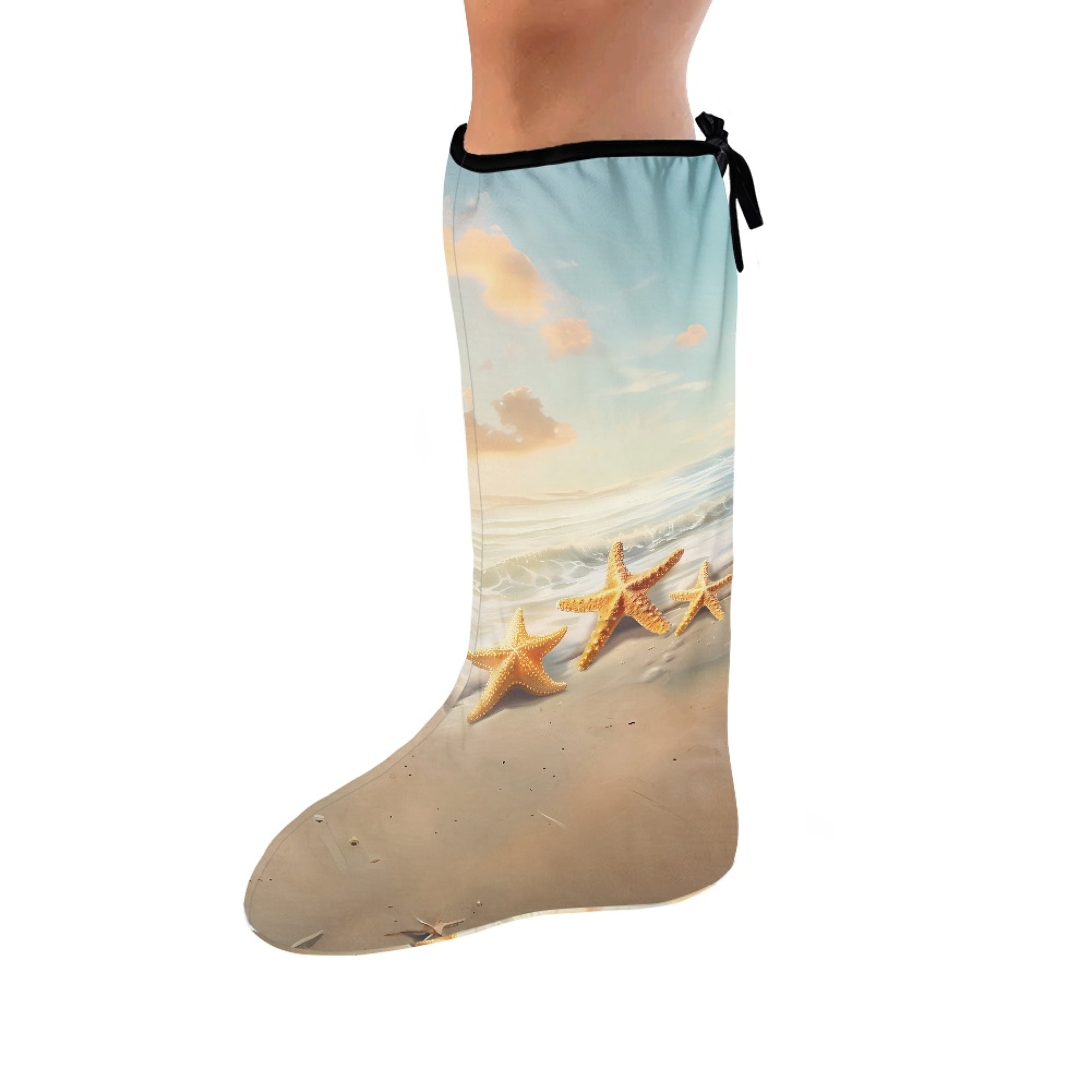 COEQINE Beach Starfish Leg Cast Covers Small Elastic Cast Socks Cover ...