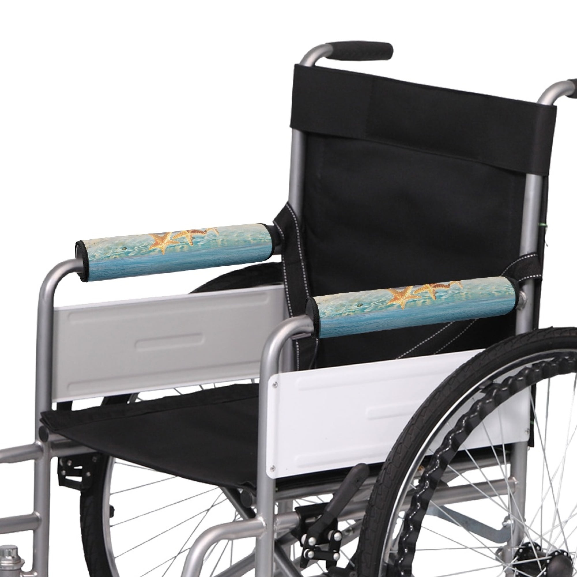 COEQINE Beach Starfish Wheelchair Armrest Covers Insulated Arm Rest ...
