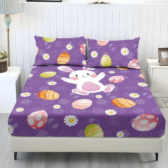 COEQINE Bed Sheets Set 3 Piece King Size Bedding Sheet Set, Comfy Easy ...