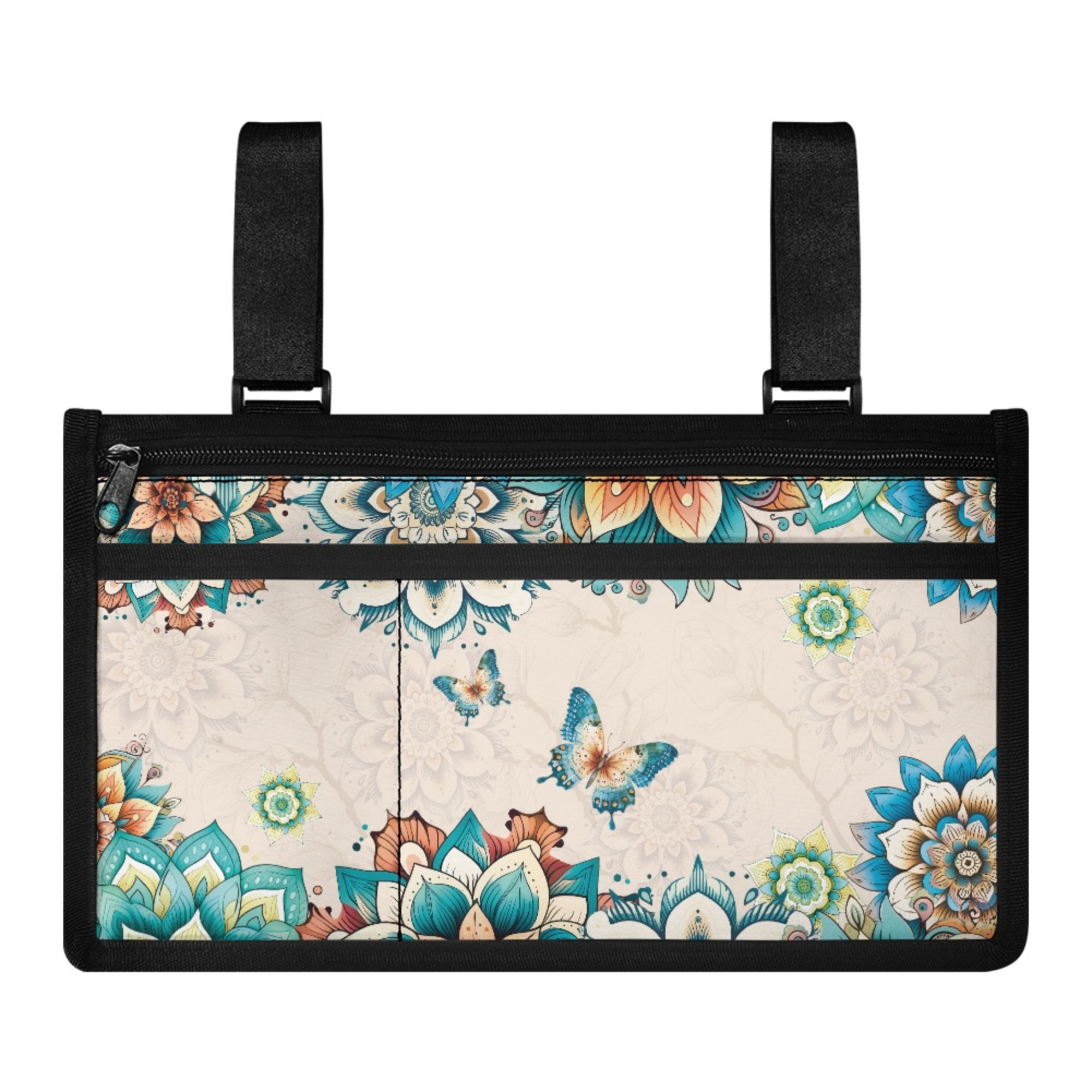 COEQINE Boho Mandala Butterfly Wheelchair Side Bag Wheelchair Side ...