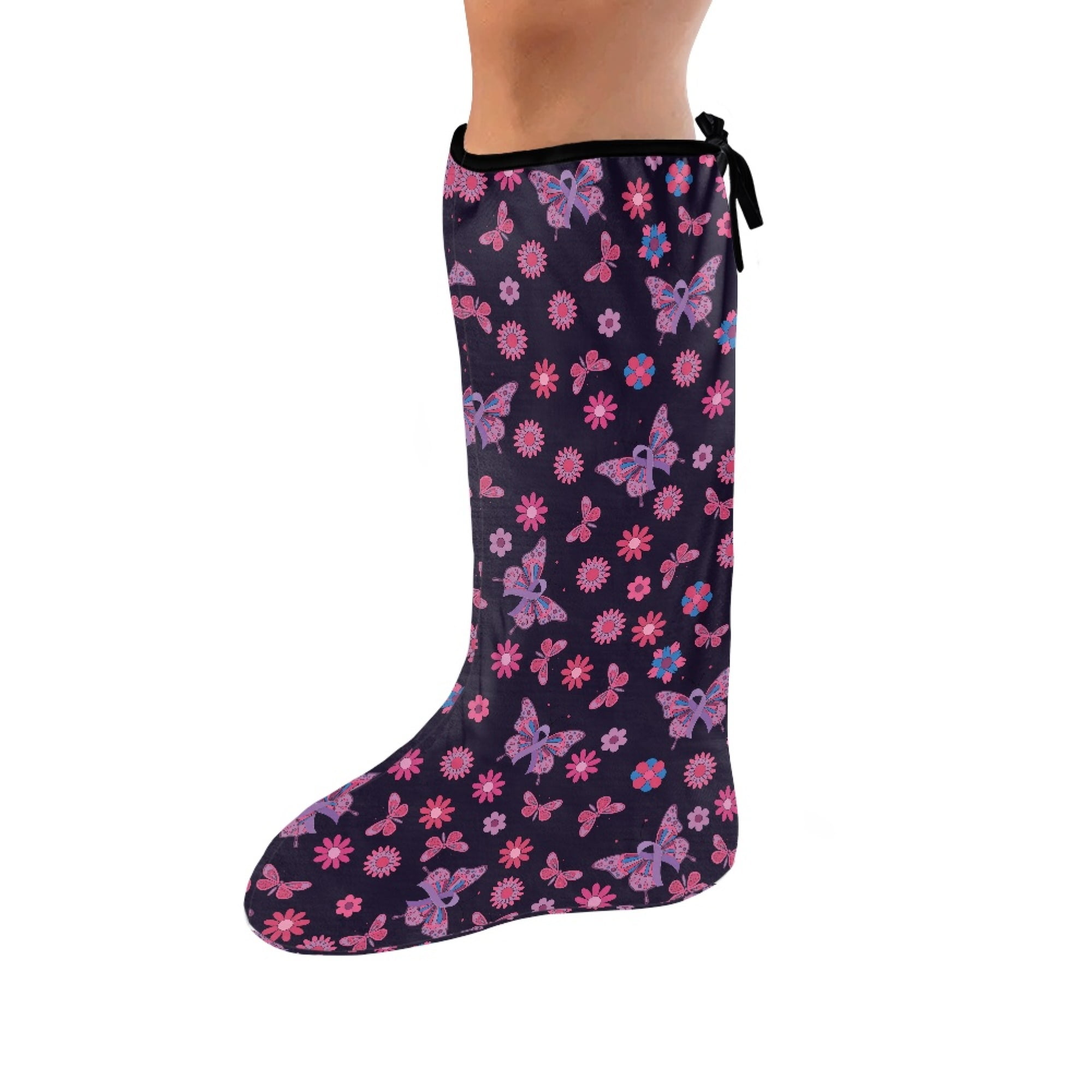 COEQINE Breast Cancer 2 Pieces Leg Cast Cover Butterfly Pink Ribbon ...
