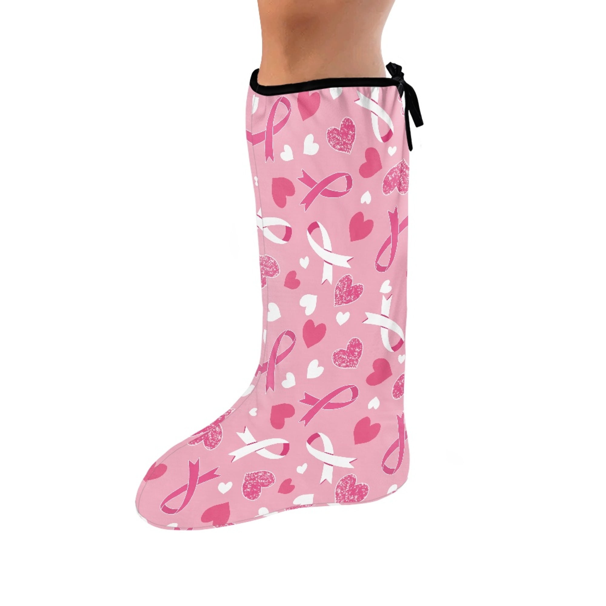 COEQINE Breast Cancer Pink Ribbon Leg Cast Cover 2 Pack Fashionable Leg ...