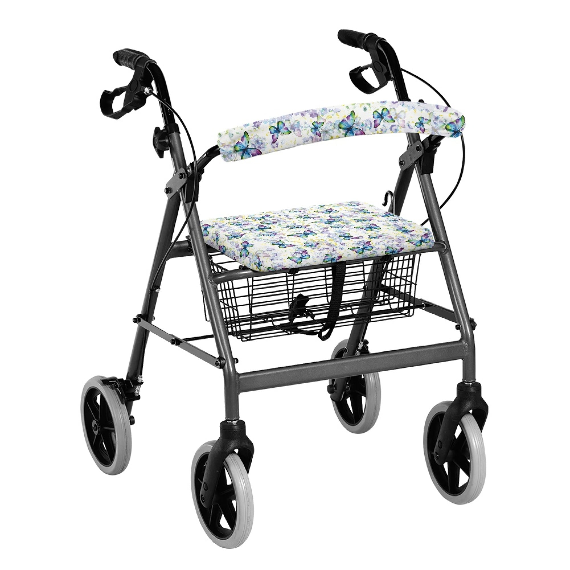 COEQINE Butterfly Rollator Seat Walker Seat and Backrest Cover ...