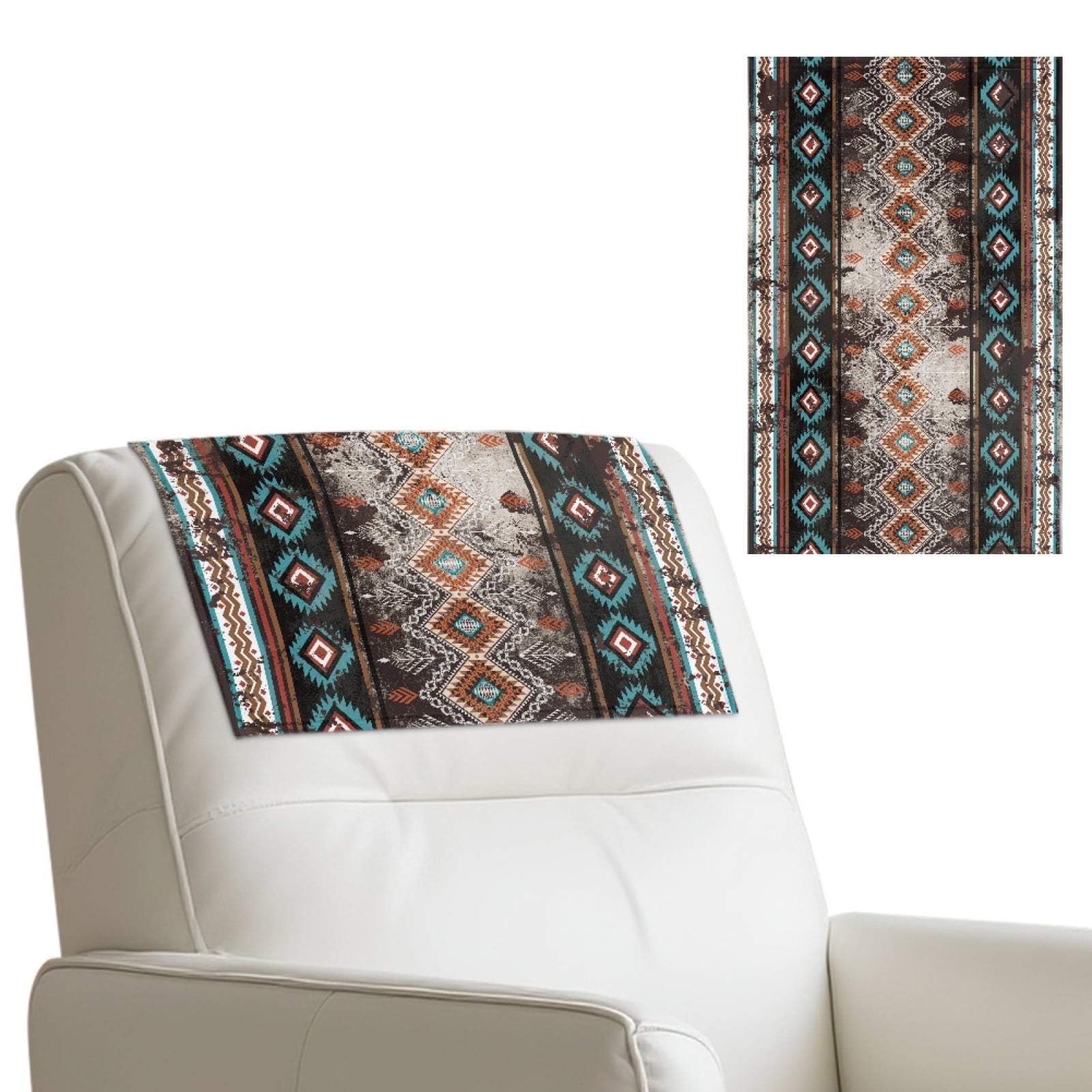 COEQINE Chair Headrest Cover Washable Faux Leather Headrest Cover for ...