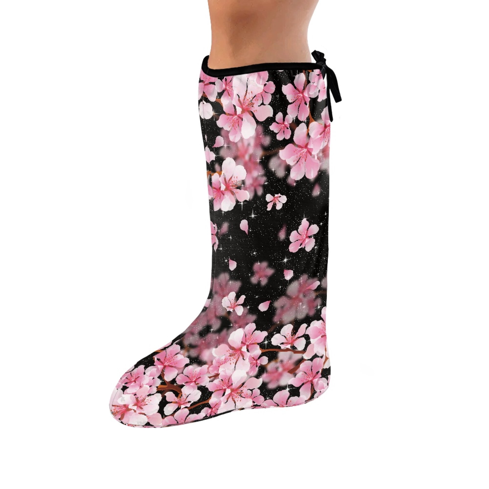 COEQINE Cherry Blossom Leg Cast Cover Below The Knee Leg Cast Sleeve ...