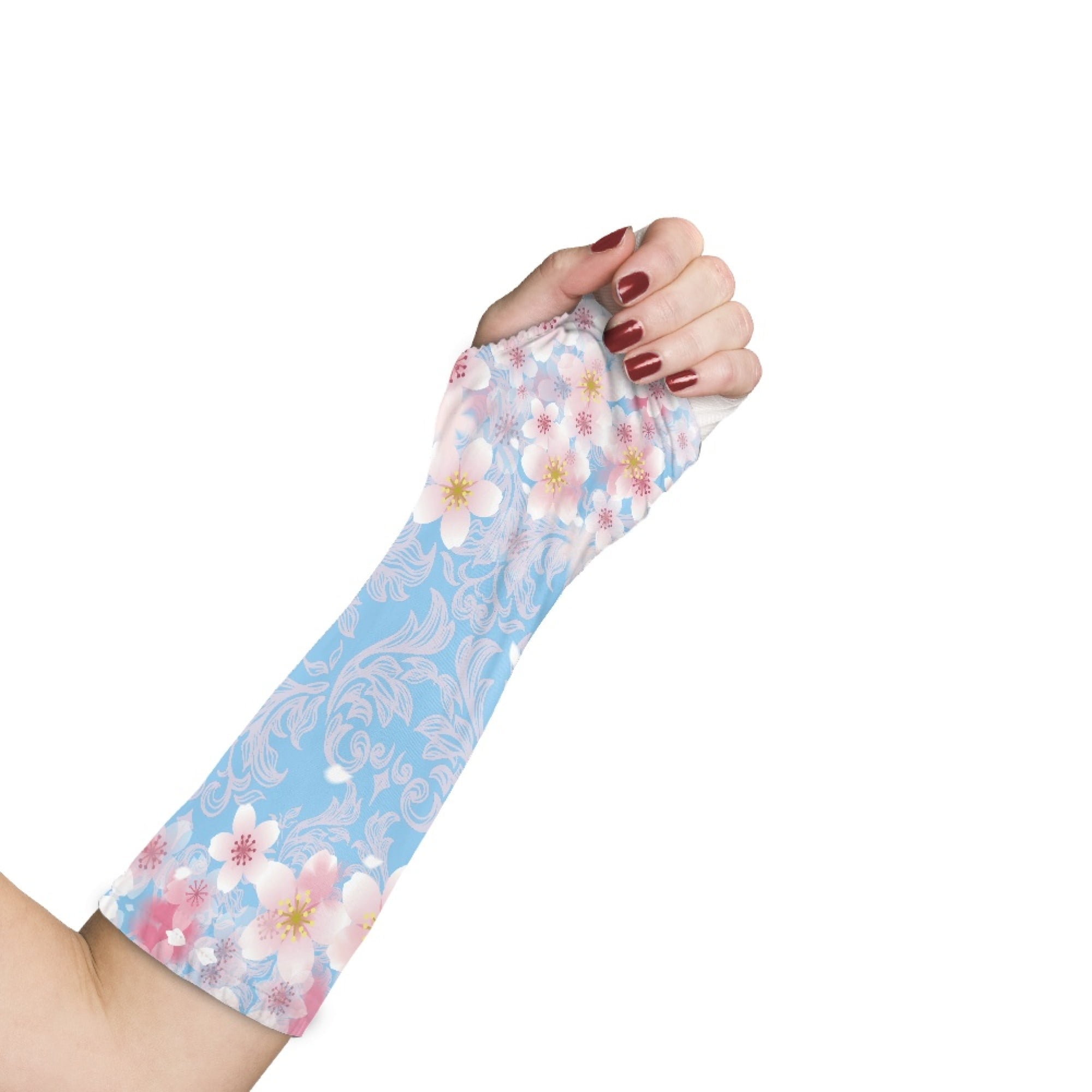 COEQINE Cherry Blossom Stripes Arm Cast Cover Removable Cast Cover ...