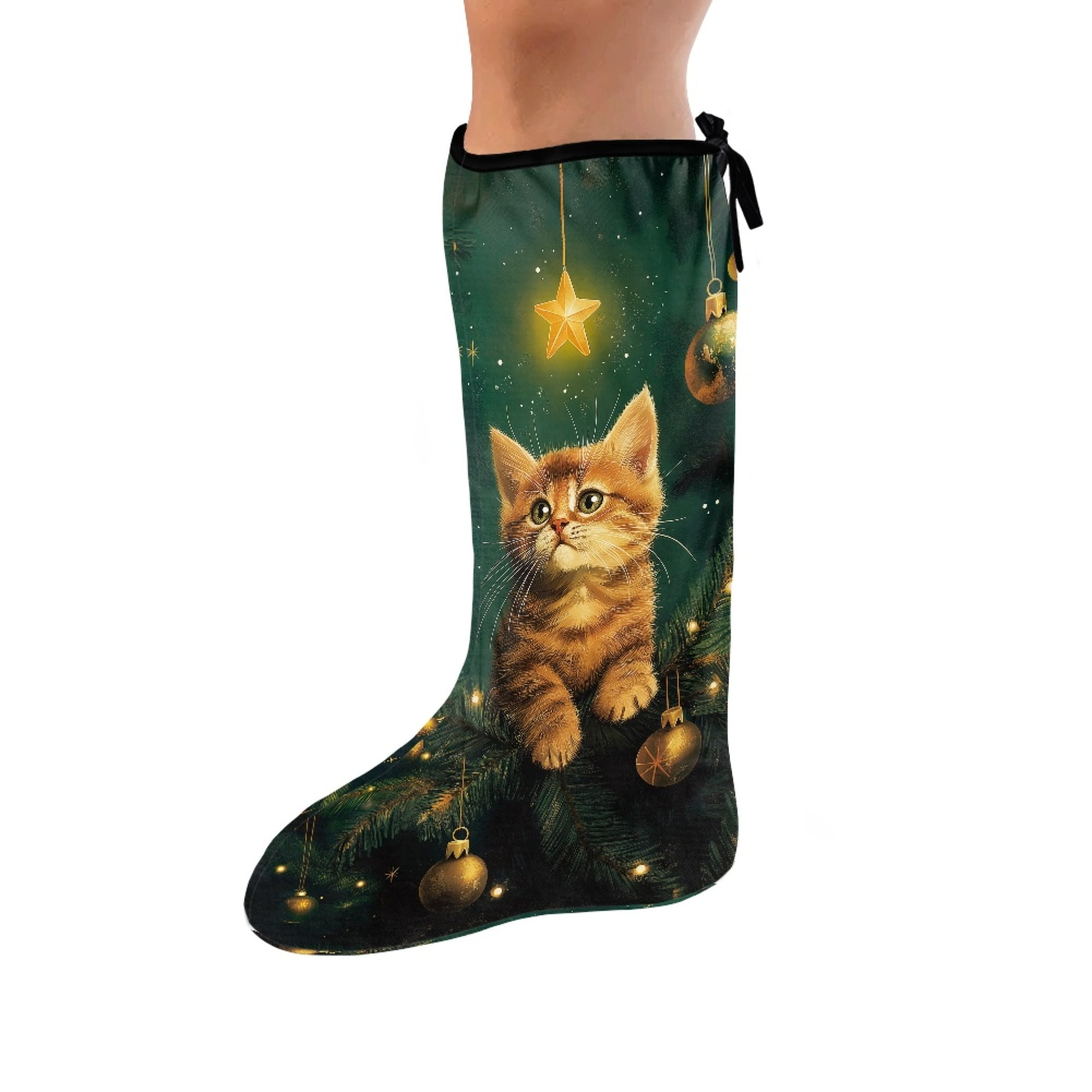 COEQINE Christmas Cat 2 Pack Leg Cast Covers Cast Sleeve for Foot Leg ...