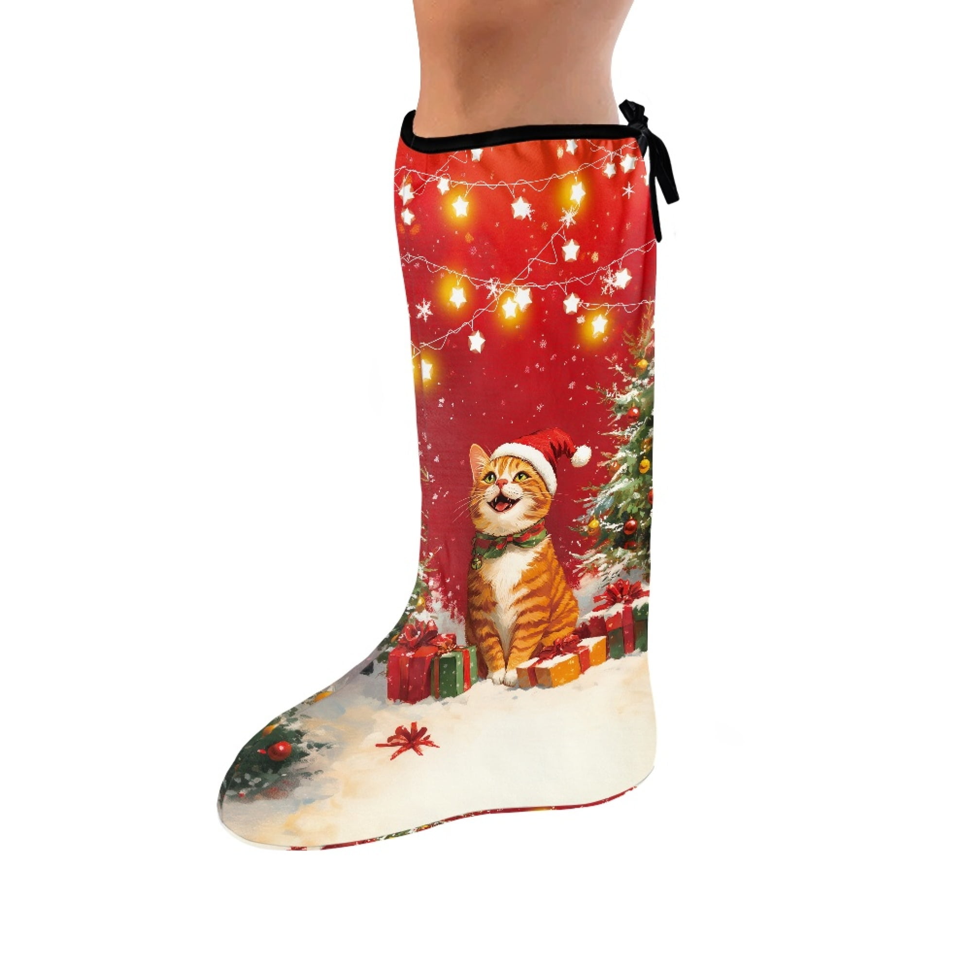 COEQINE Christmas Cat Leg Cast Covers 2 PCS Below The Knee Leg Cast ...