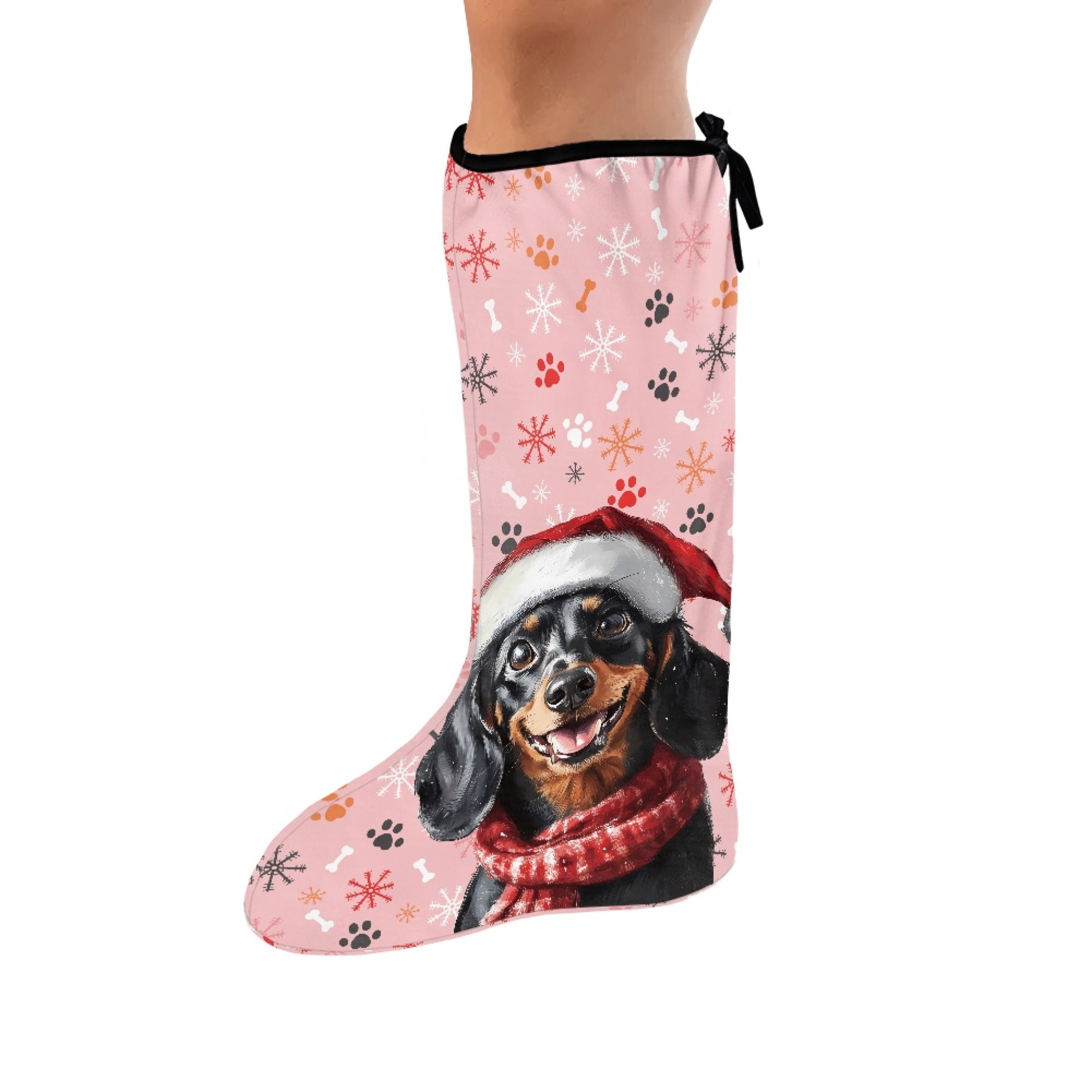 COEQINE Christmas Leg Cast Covers Dachshund Below The Knee Leg Cast ...