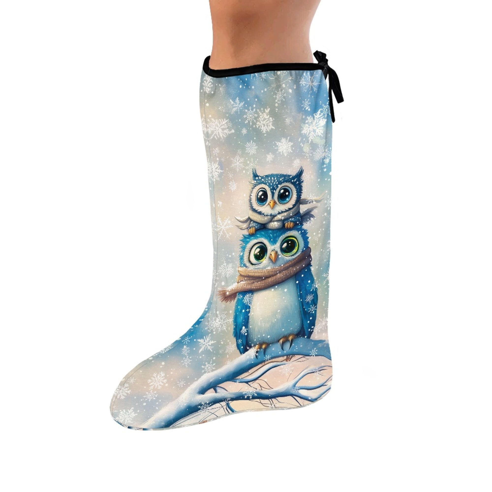 COEQINE Christmas Owl Leg Cast Covers Cast Sleeve for Foot Leg ...
