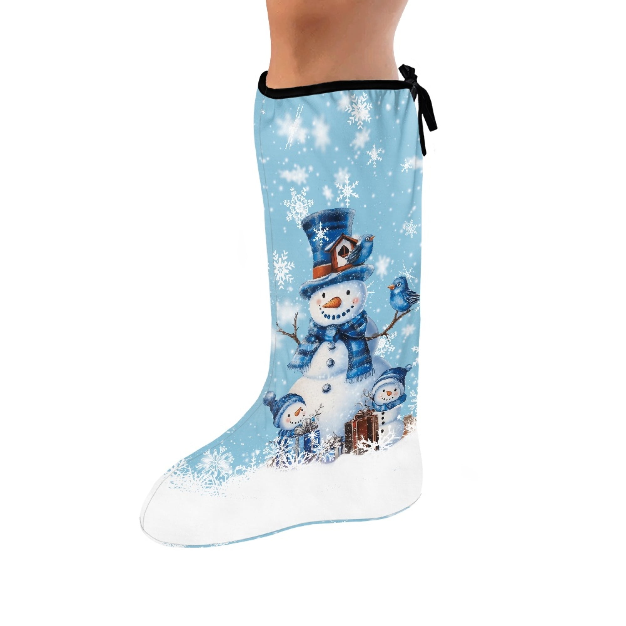 COEQINE Christmas Snowman Leg Cast Cover 2 PCS Medium Elastic Cast ...