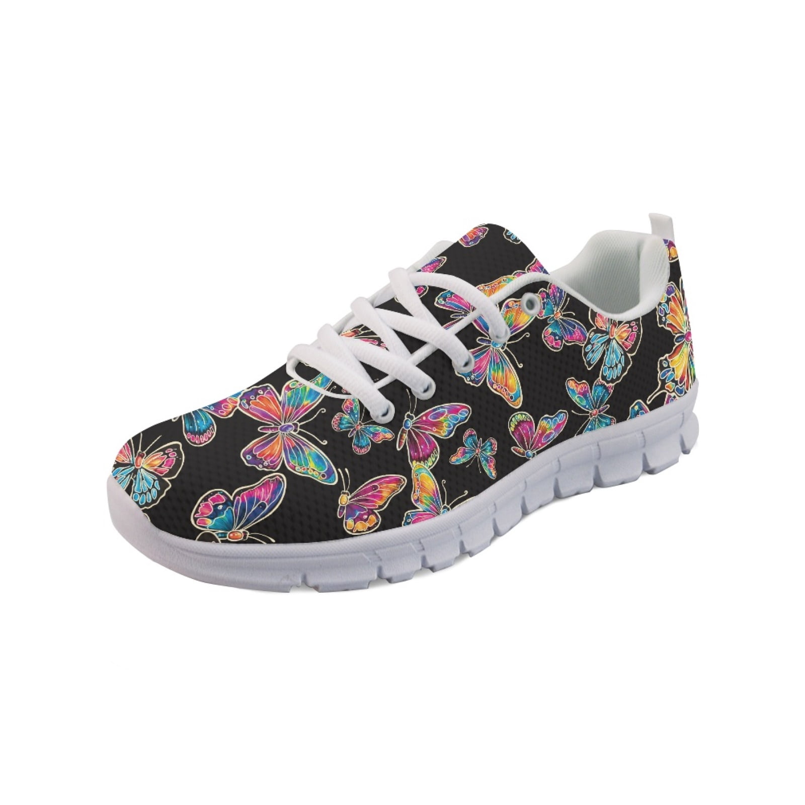 COEQINE Colorful Butterfly Women Tennis Shoes Fashion Butterfly Girls ...
