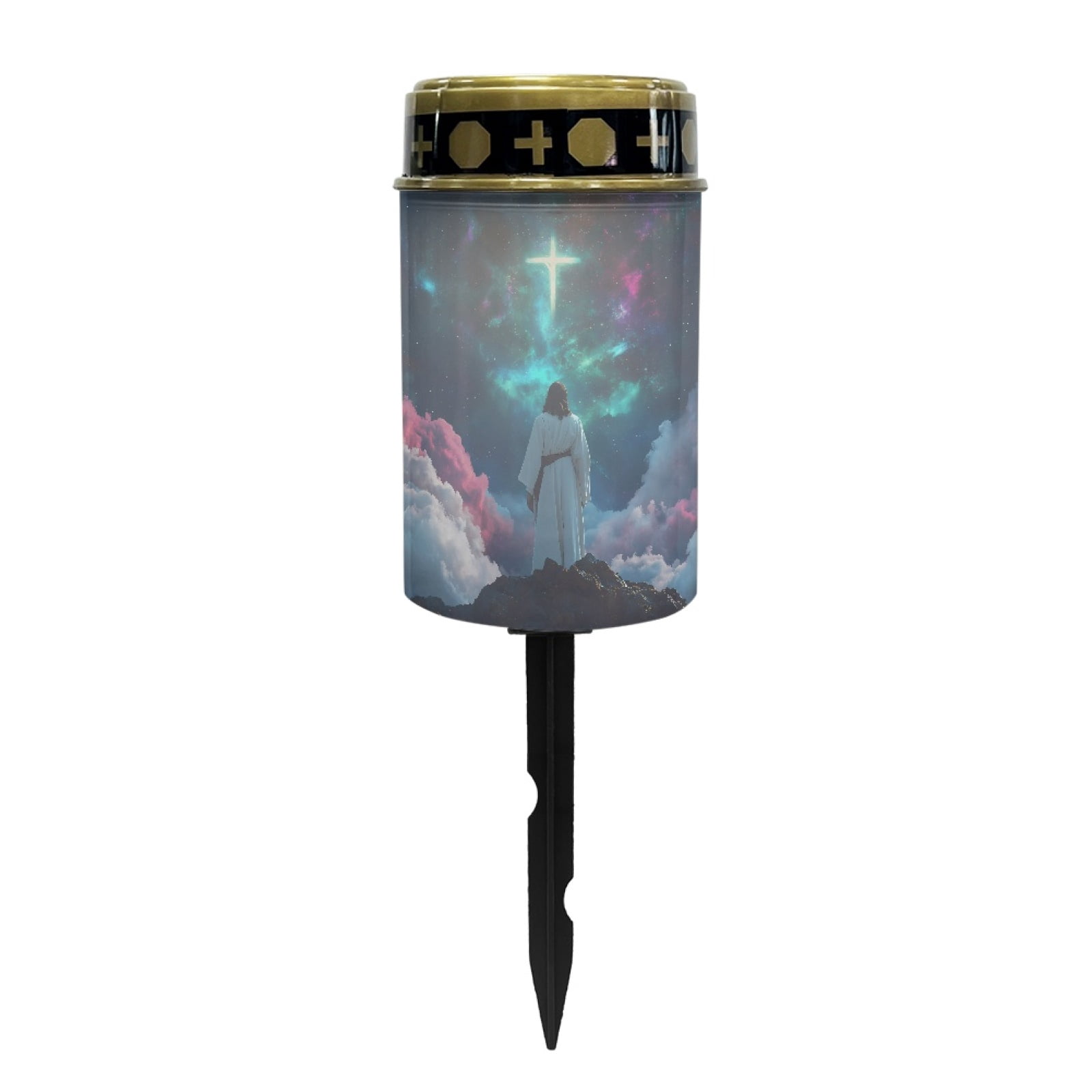 COEQINE Cross Solar Lights Outdoor Waterproof Cemetery Solar Outdoor ...