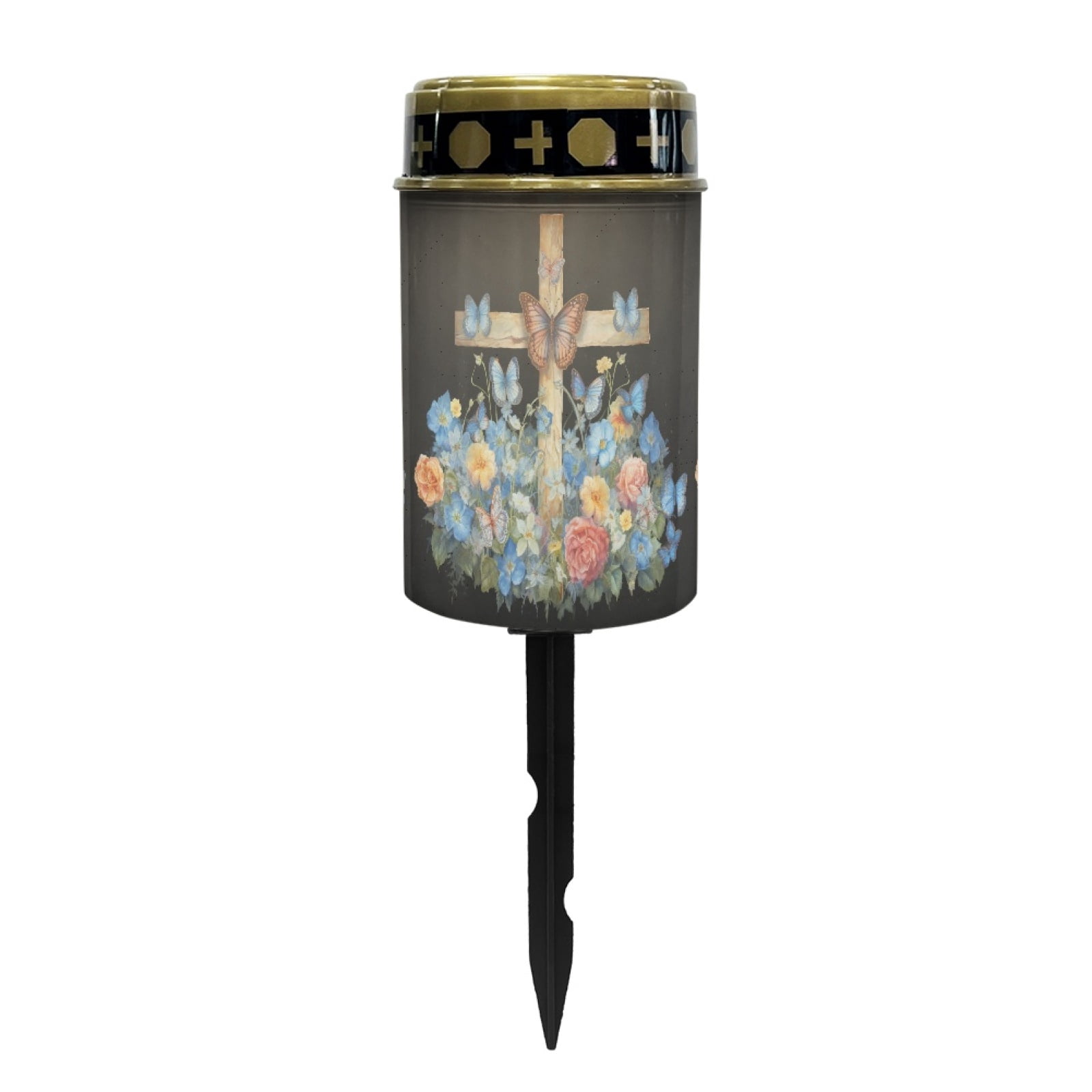 COEQINE Cross Solar Lights Solar Outdoor Lights Outdoor Waterproof ...