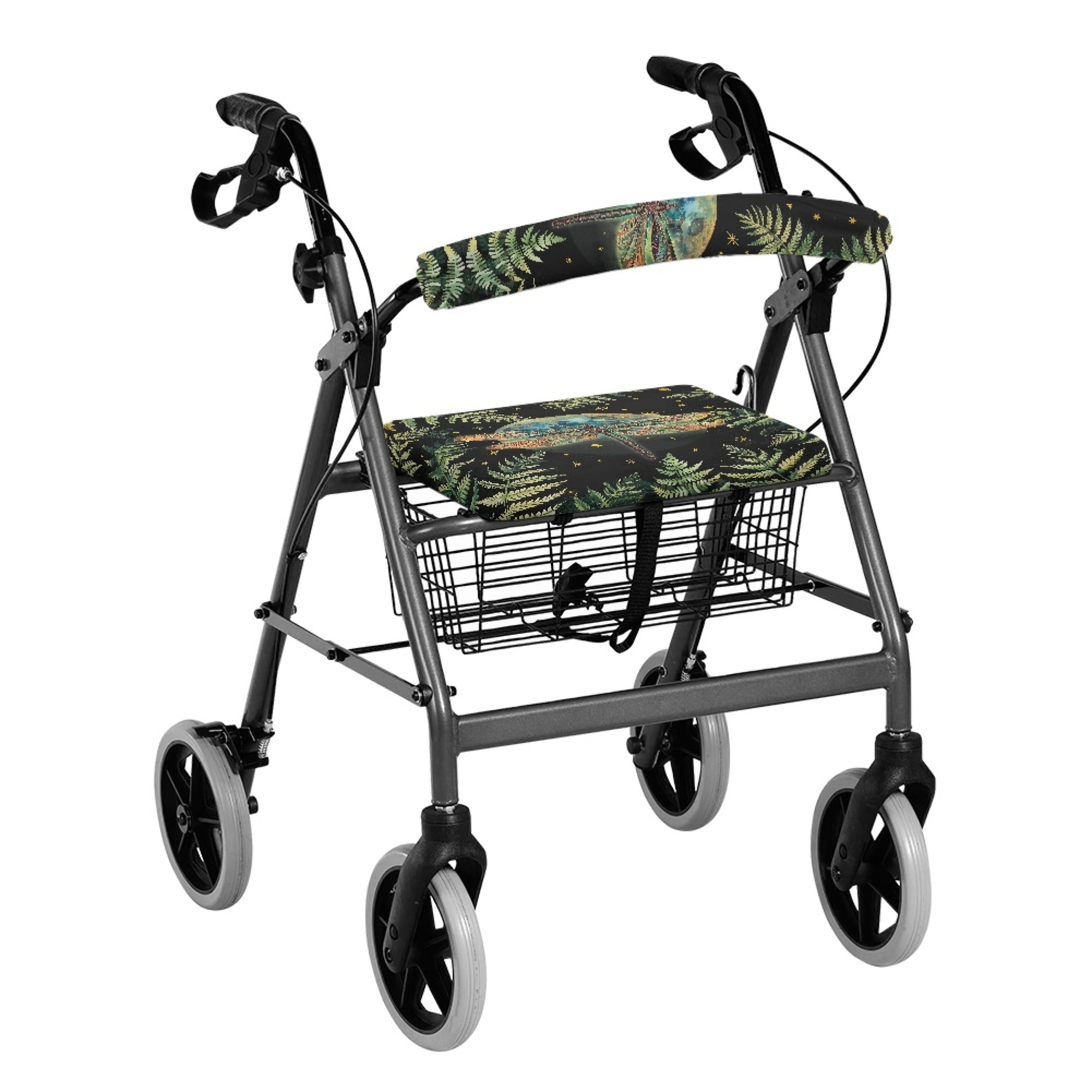 COEQINE Dragonfly Rollator Walker Seat and Backrest Rollbar Covers Set ...