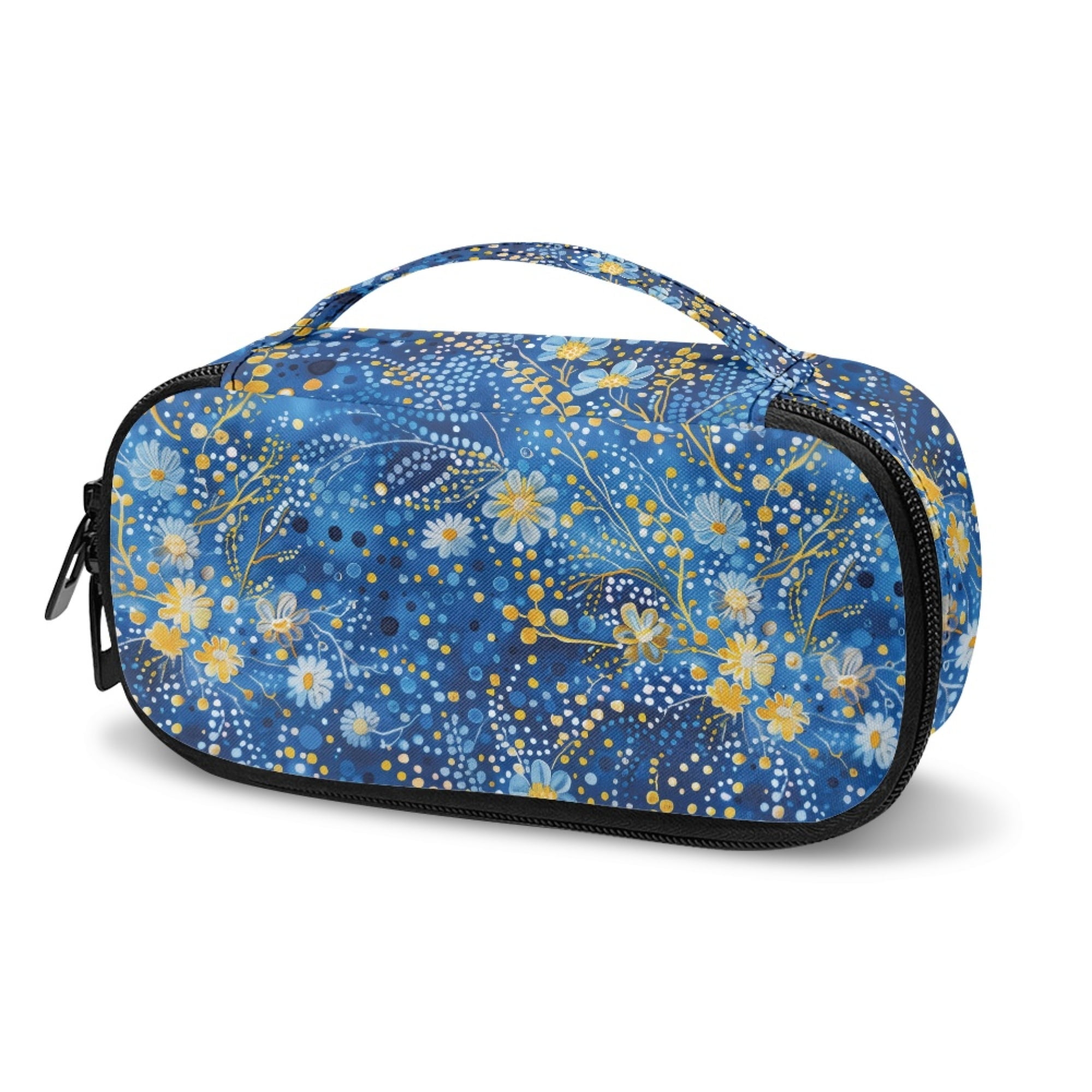 COEQINE Flowers Insulin Storage Bag Diabetic Testing Kit Zippered ...