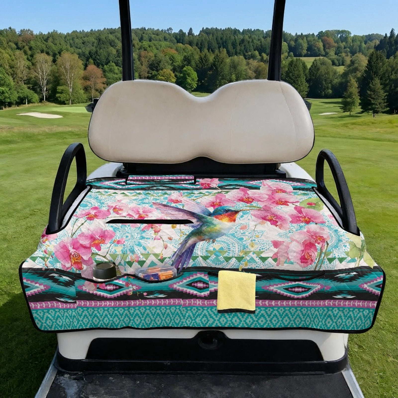 COEQINE Golf Cart Seat Cover Blanket Towel Accessories, Foldable Design ...
