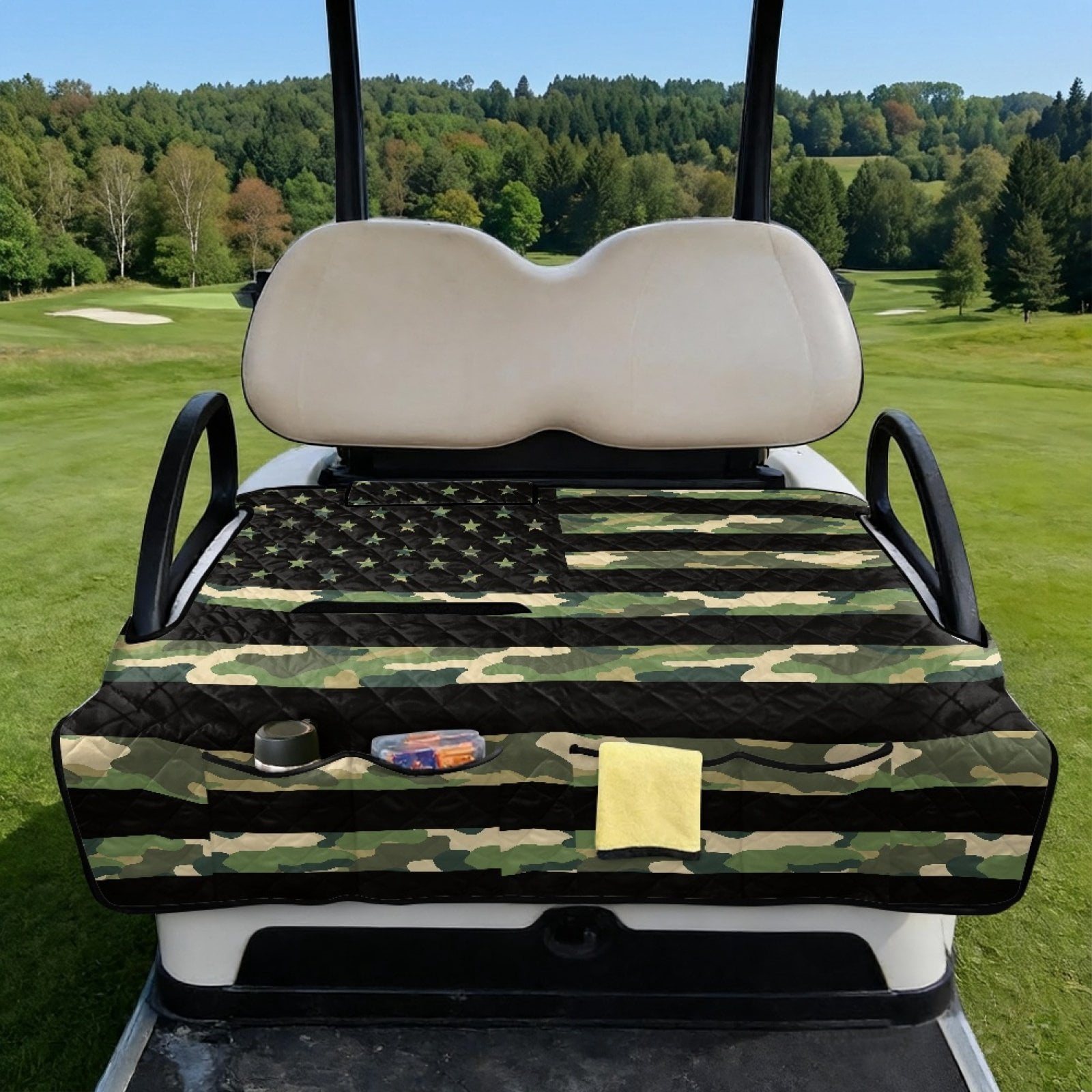 COEQINE Golf Cart Seat Cover with Carry Handle for Storage, Fits for ...