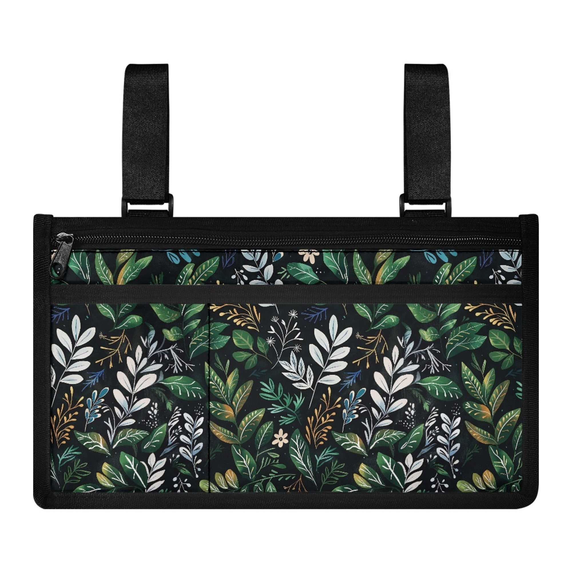 COEQINE Green Leaf Wheelchair Side Pouch Power Wheelchair Side Bag ...