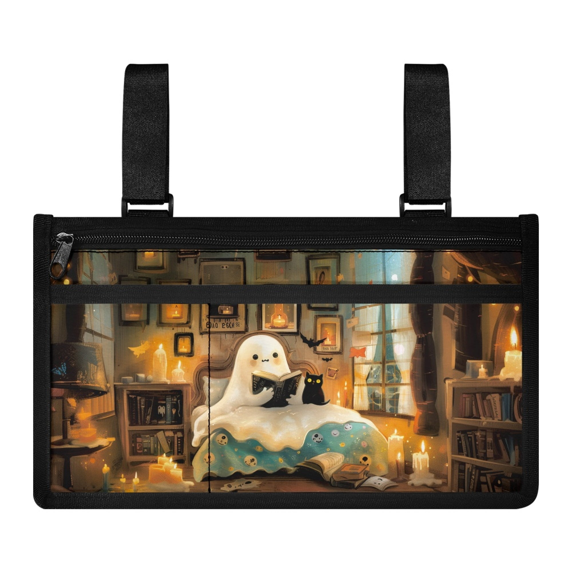 COEQINE Halloween Cute Ghost Wheelchair Armrest Side Hanging Storage ...