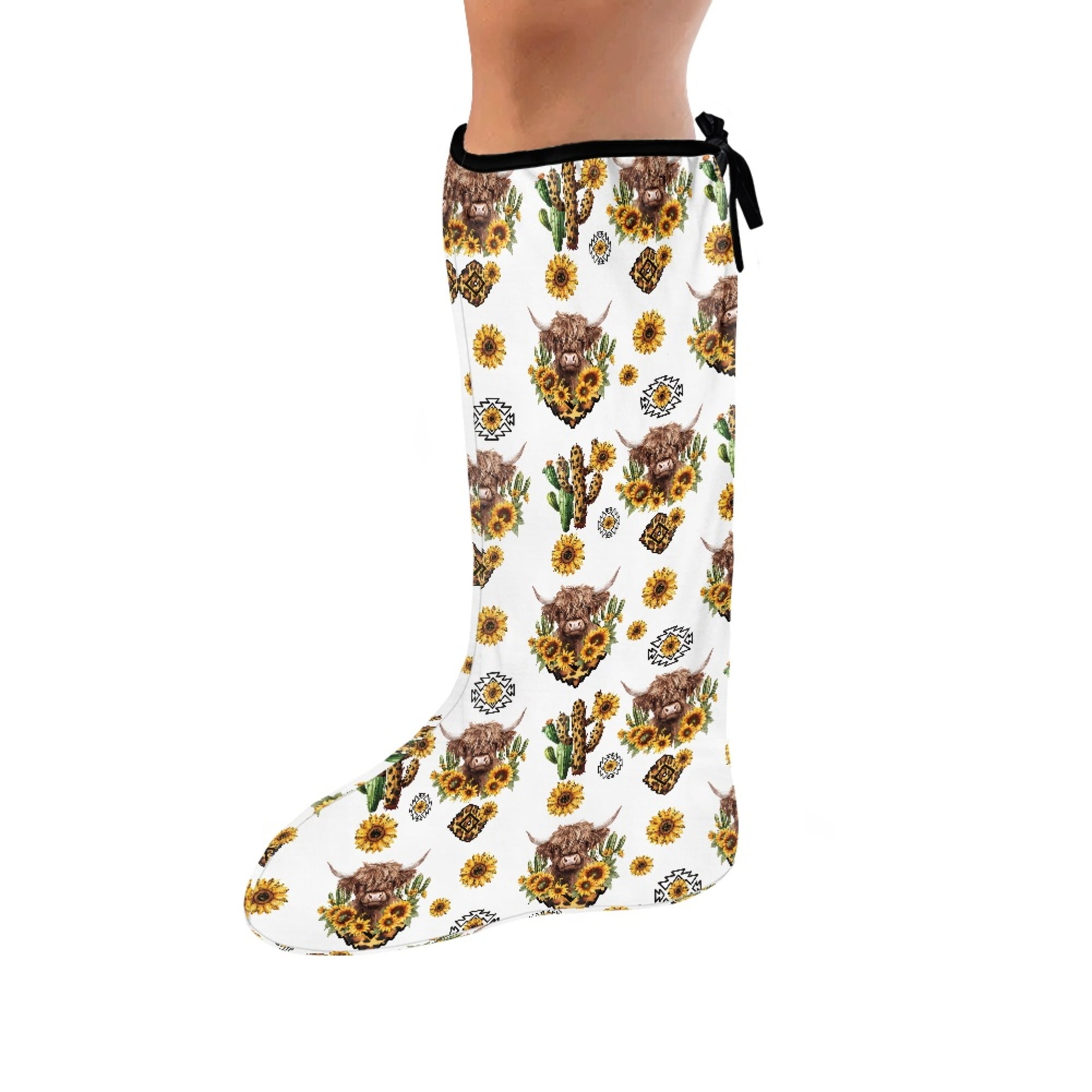 COEQINE Highland Cow Leg Cast Cover Cactus 2 Piece Large Below The Knee ...