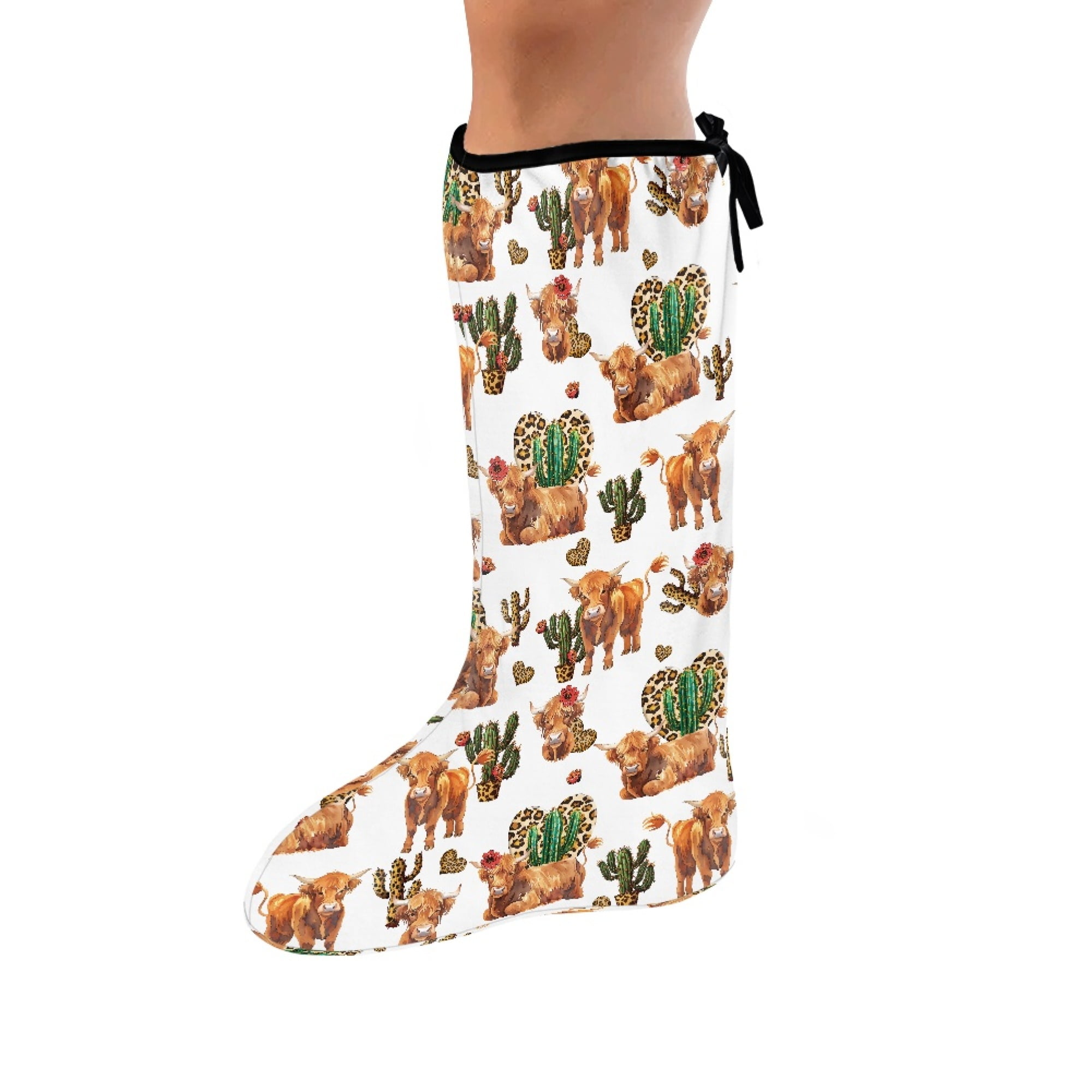 COEQINE Highland Cow Leg Cast Covers 2 Pcs Cactus Cast Sleeve for Foot ...