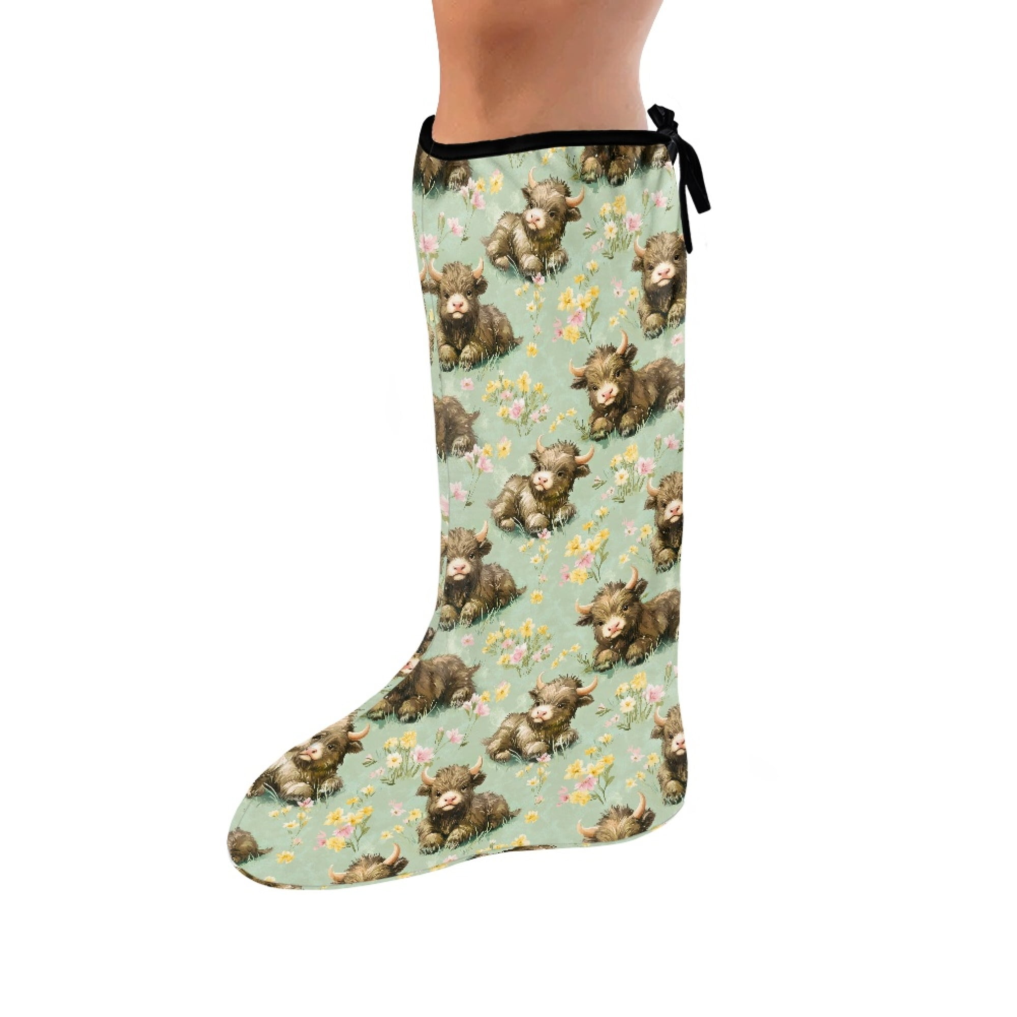 COEQINE Highland Cow Leg Cast Covers Reusable Leg Cast Covers for ...