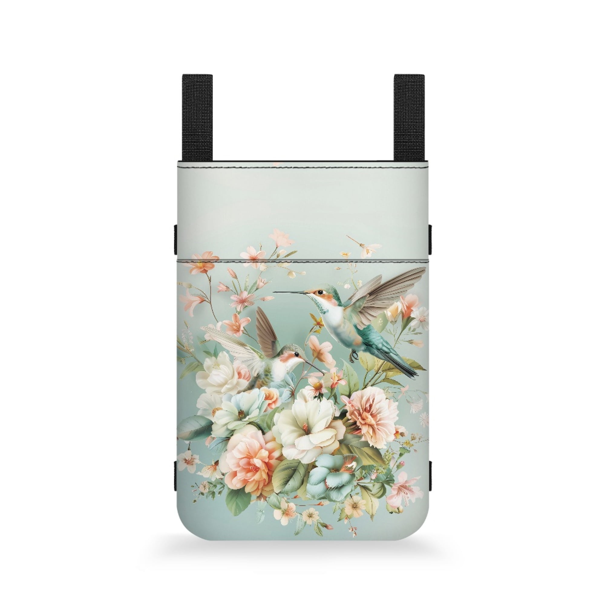 COEQINE Hummingbird Crutch Bag Floral Storage Organizer for Underarm ...
