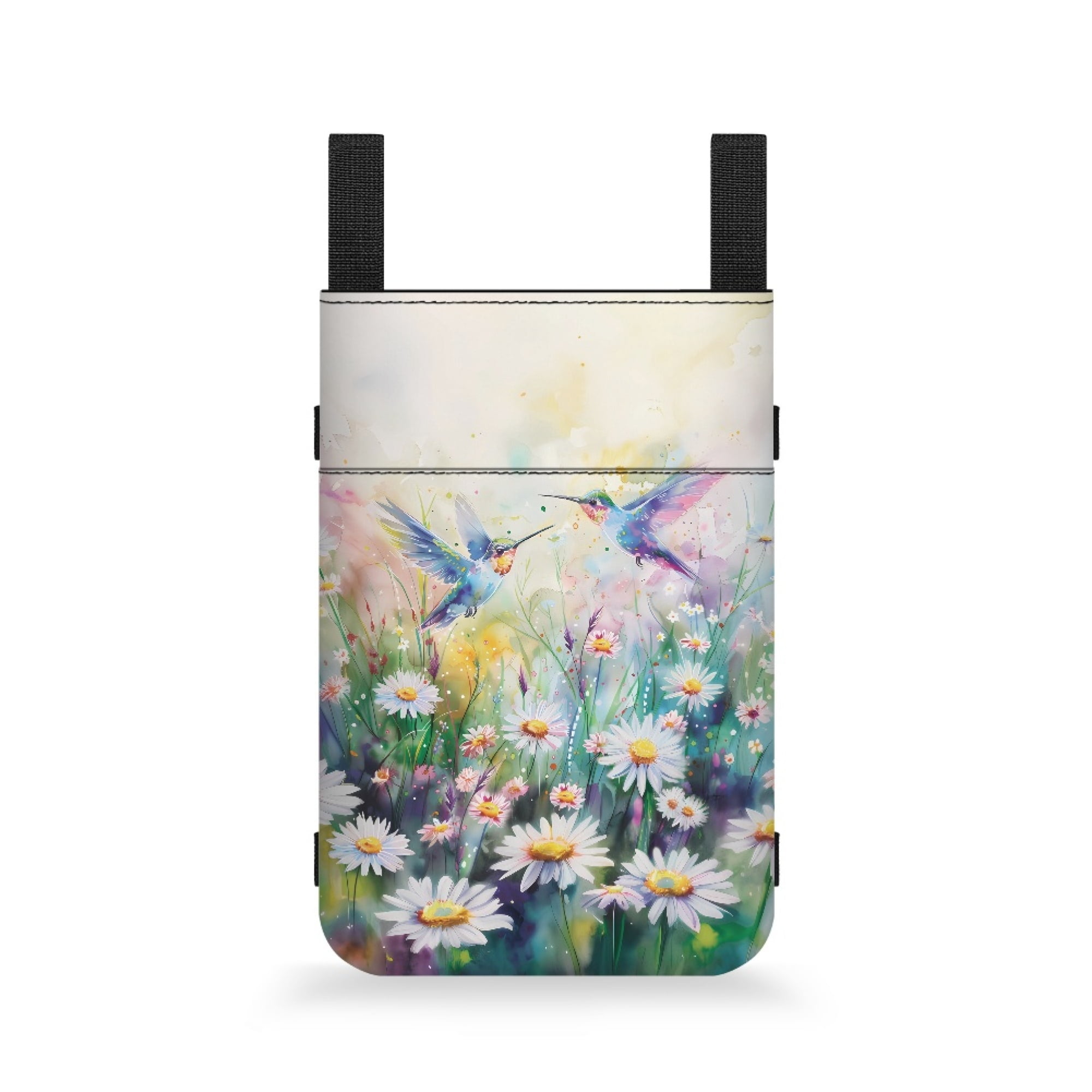 COEQINE Hummingbird Crutch Case Floral Storage Organizer for Underarm ...