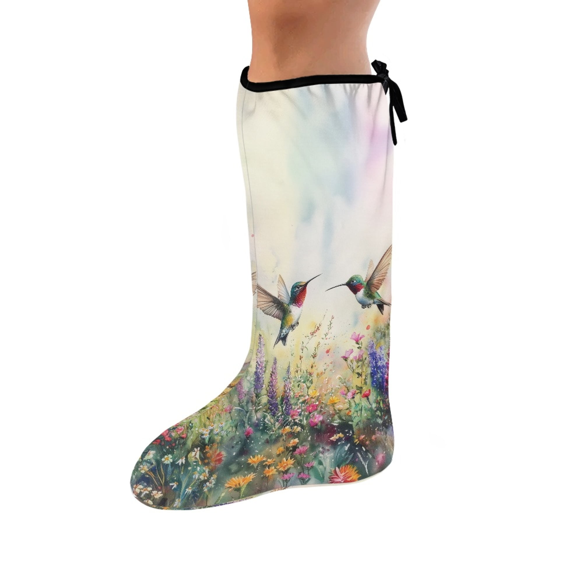 COEQINE Hummingbird Floral Leg Cast Cover 2 Pack Outdoor Protection Leg ...
