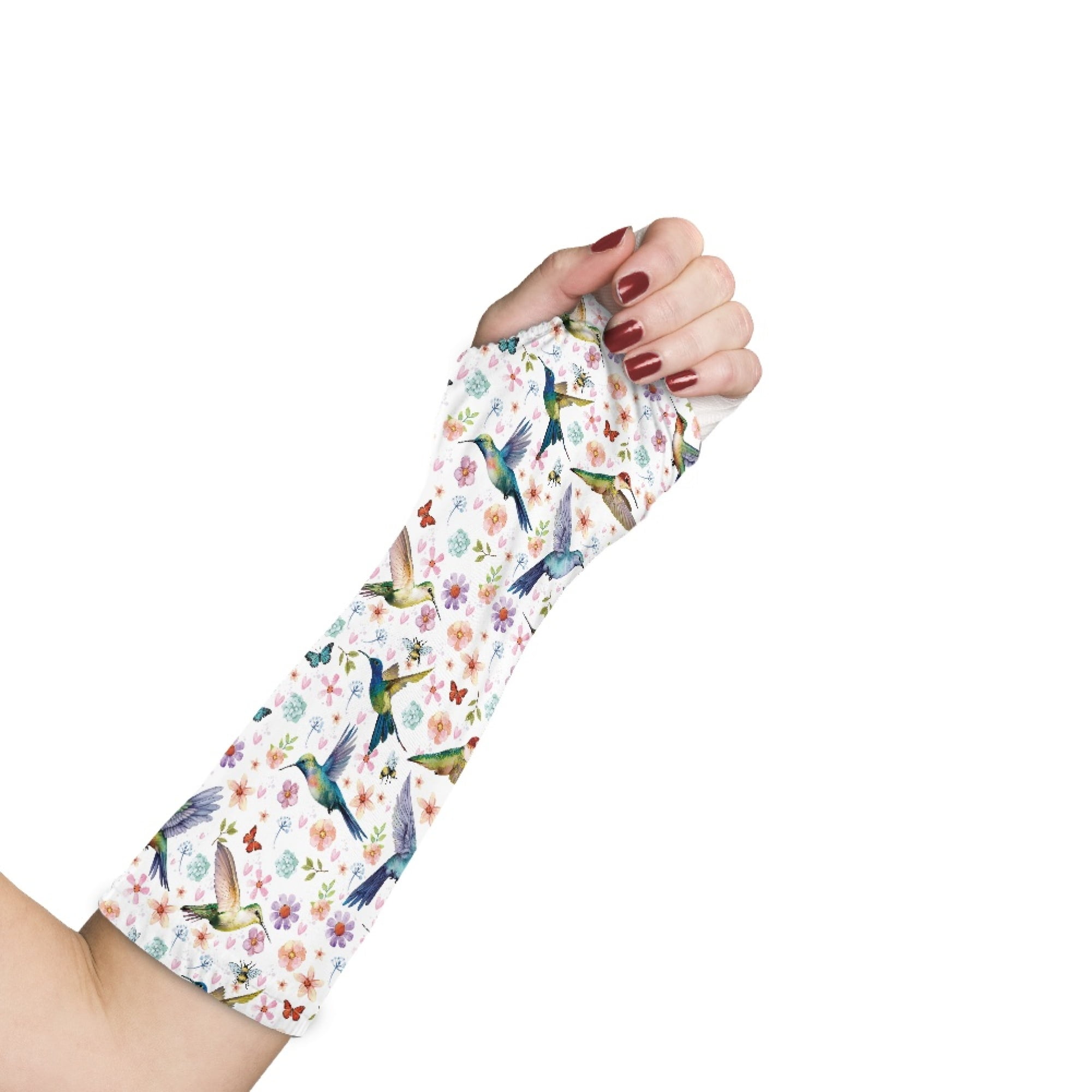 COEQINE Hummingbird Flower Arm Cast Cover Wrist Elbow Cast Wound ...
