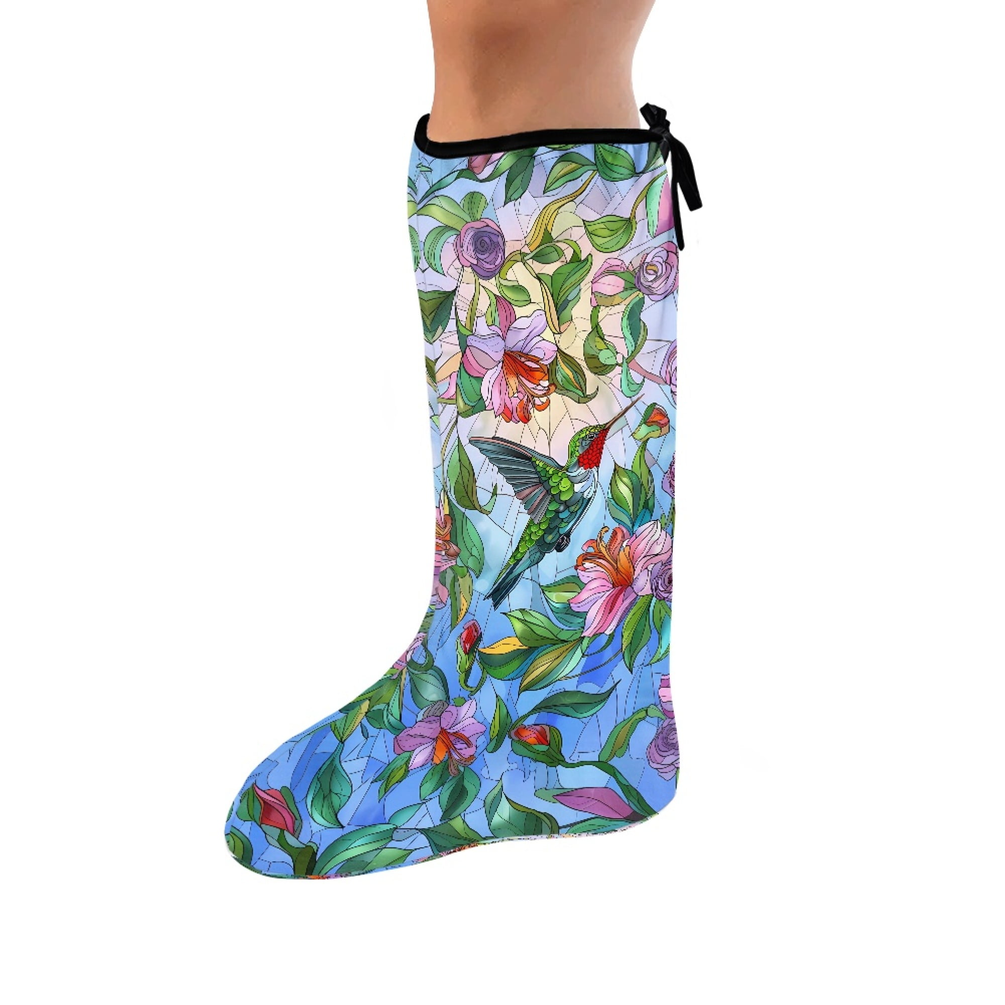 COEQINE Hummingbird Flower Leg Cast Cover Size L Cast Sleeve for Foot ...