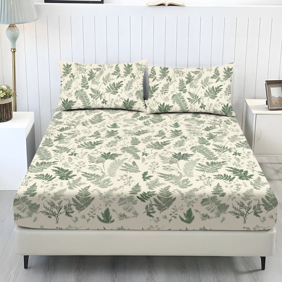 COEQINE King Sheet Set 3 Pieces Bedding Set, Comfort Fade Resistant ...