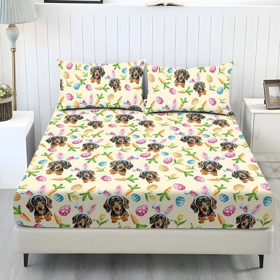 COEQINE King Sheet Set Soft Fade Resistant 3 Pieces Bed Sheets Set All ...