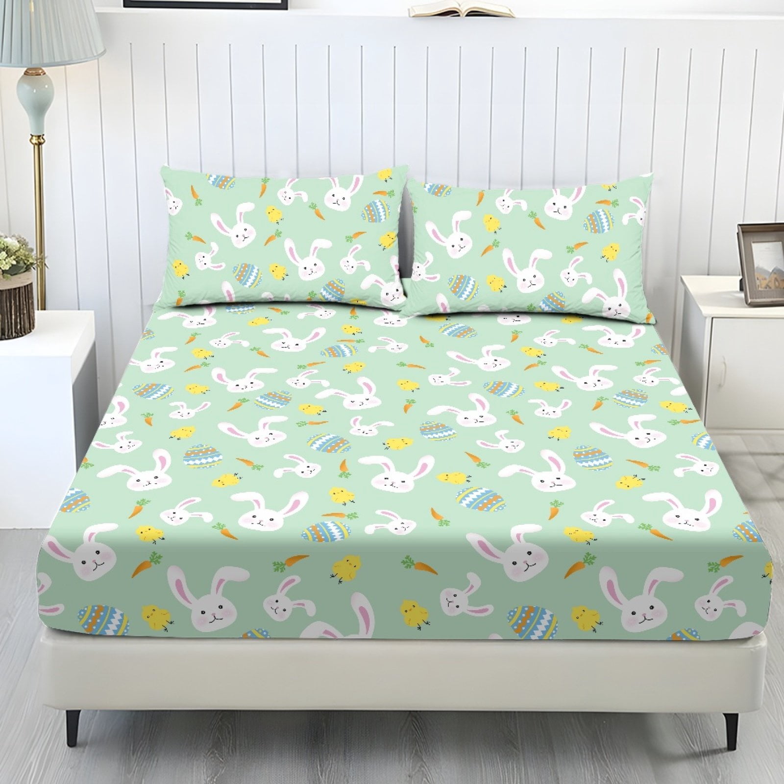 COEQINE King Sheets 3 Pieces Bed Sheets Set, Soft Fade Resistant Easy ...