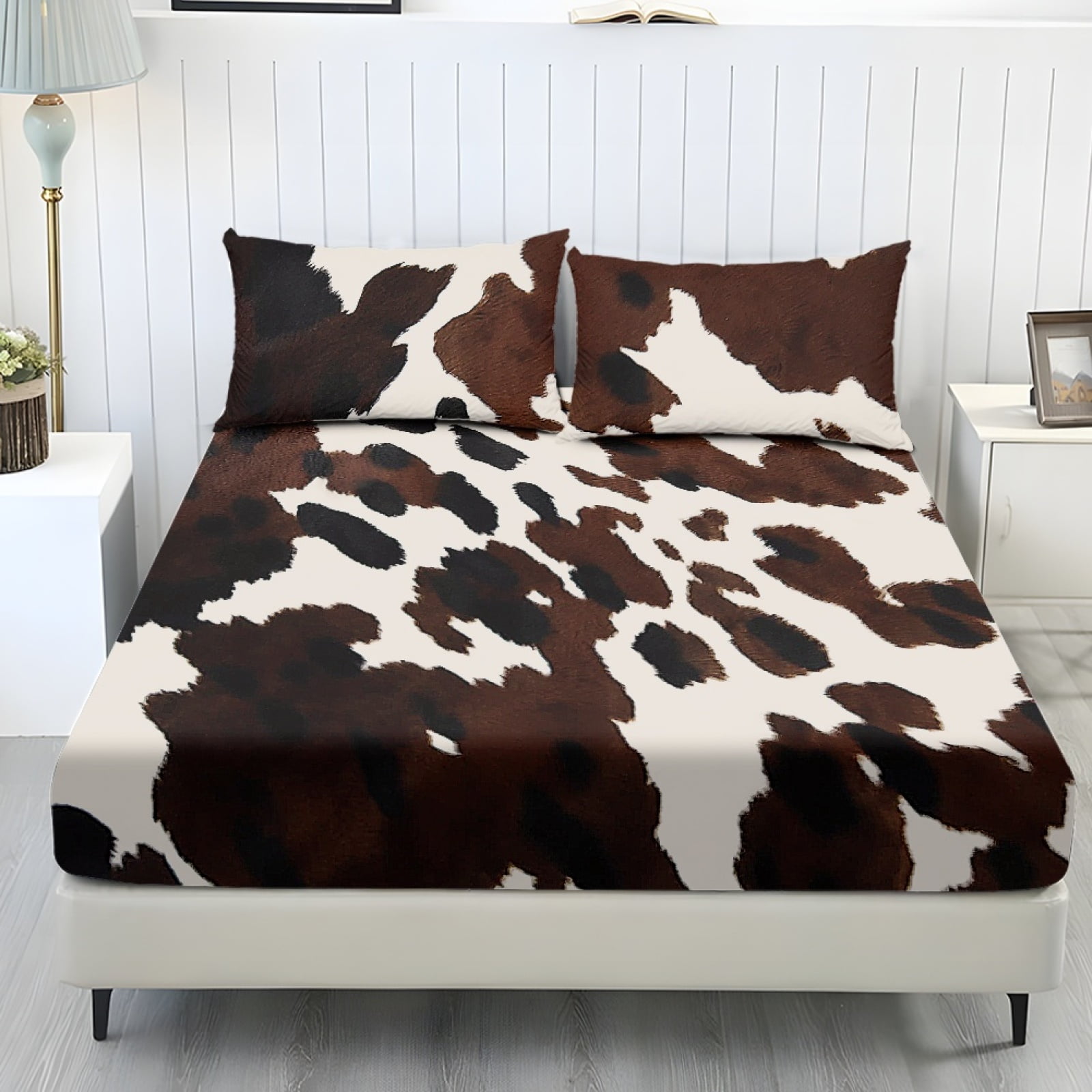 COEQINE King Size Sheet Set Cozy Fade Resistant 3 Pieces Bedding Sheet ...