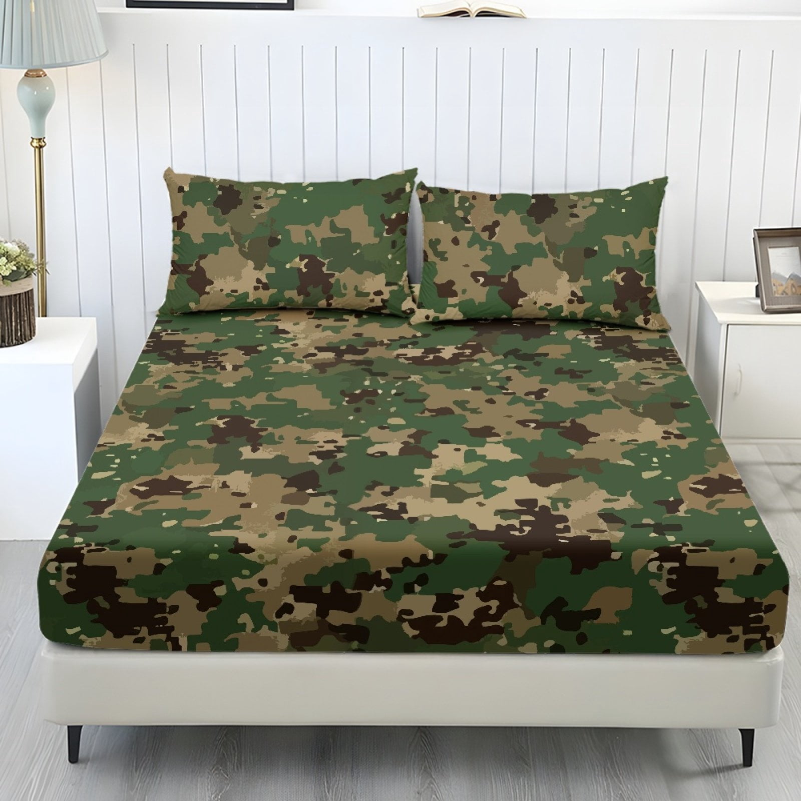 COEQINE King Size Sheet Set Soft Easy Care 3 Pieces Bedding Set Fade ...