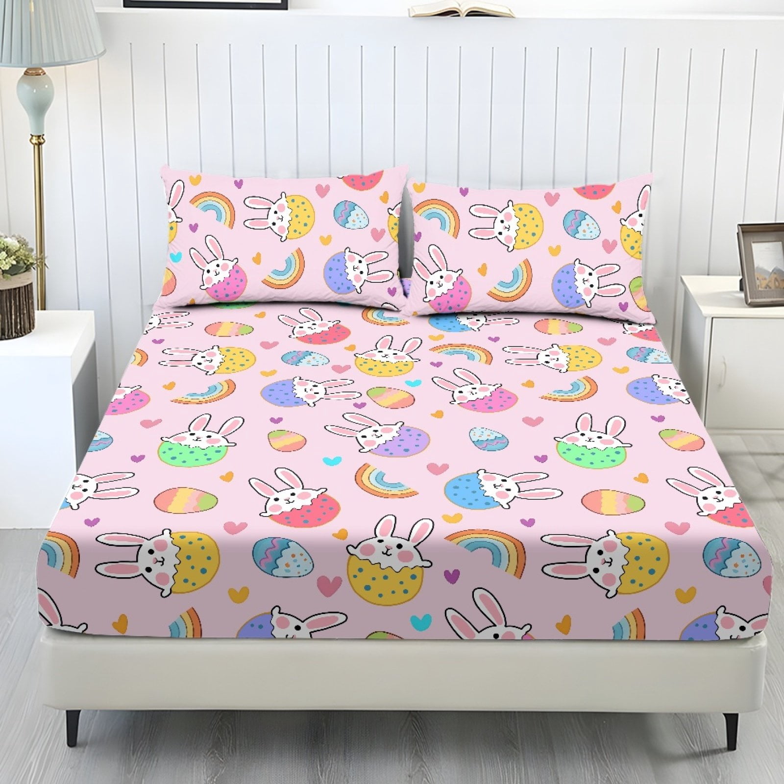 COEQINE King Size Sheet Set Soft Wrinkle Free 3 Pieces Bed Sheets Set ...