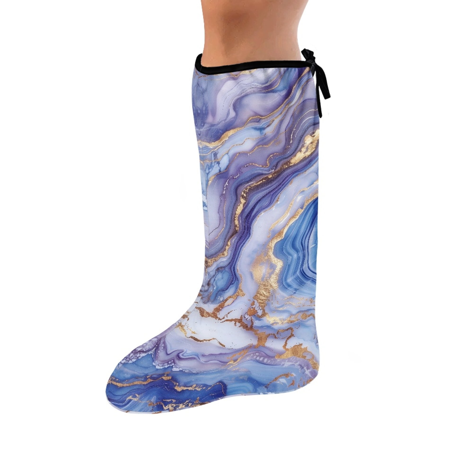 COEQINE Marble Print Leg Cast Covers 2 PCS Below The Knee Leg Cast ...