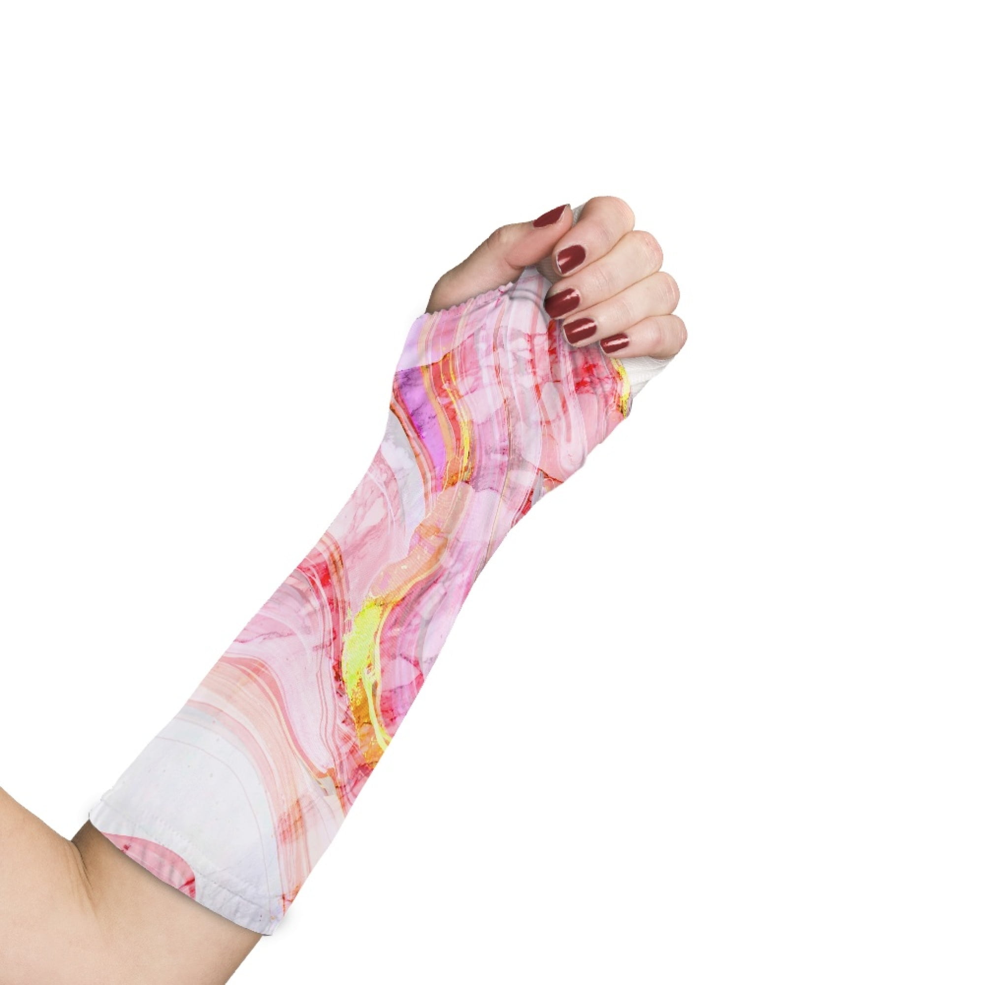 COEQINE Marble Stripes Arm Cast Covers Elbow Protection Cover-M Short ...