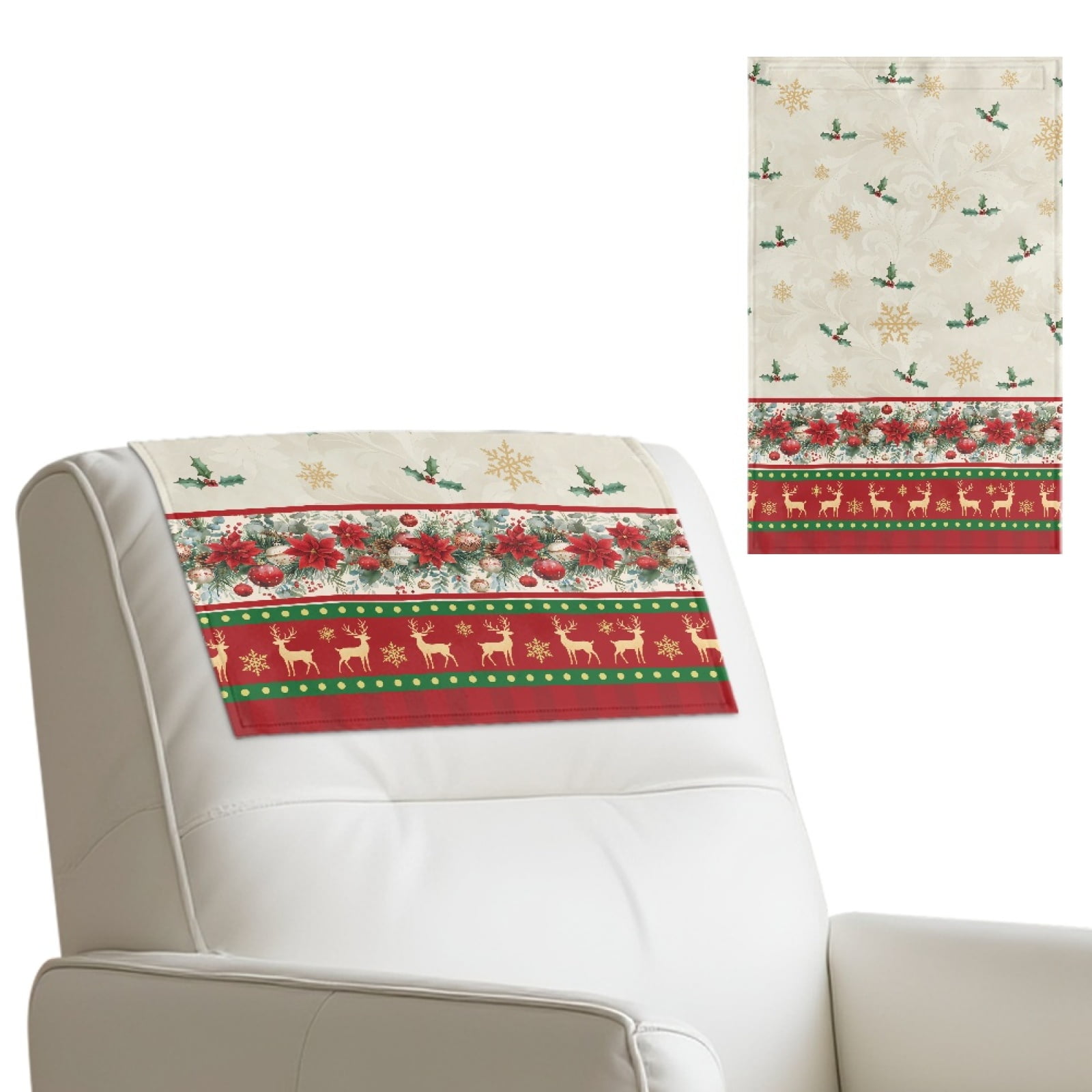 COEQINE Non-Slip Headrest Cover for Recliner, Faux Leather Recliner ...