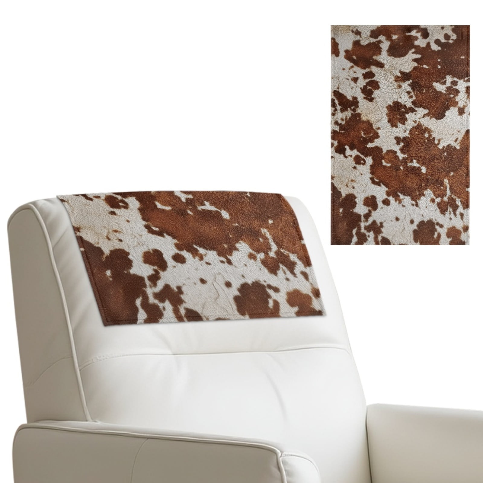 COEQINE Non-Slip Recliner Headrest Cover Faux Leather Waterproof ...