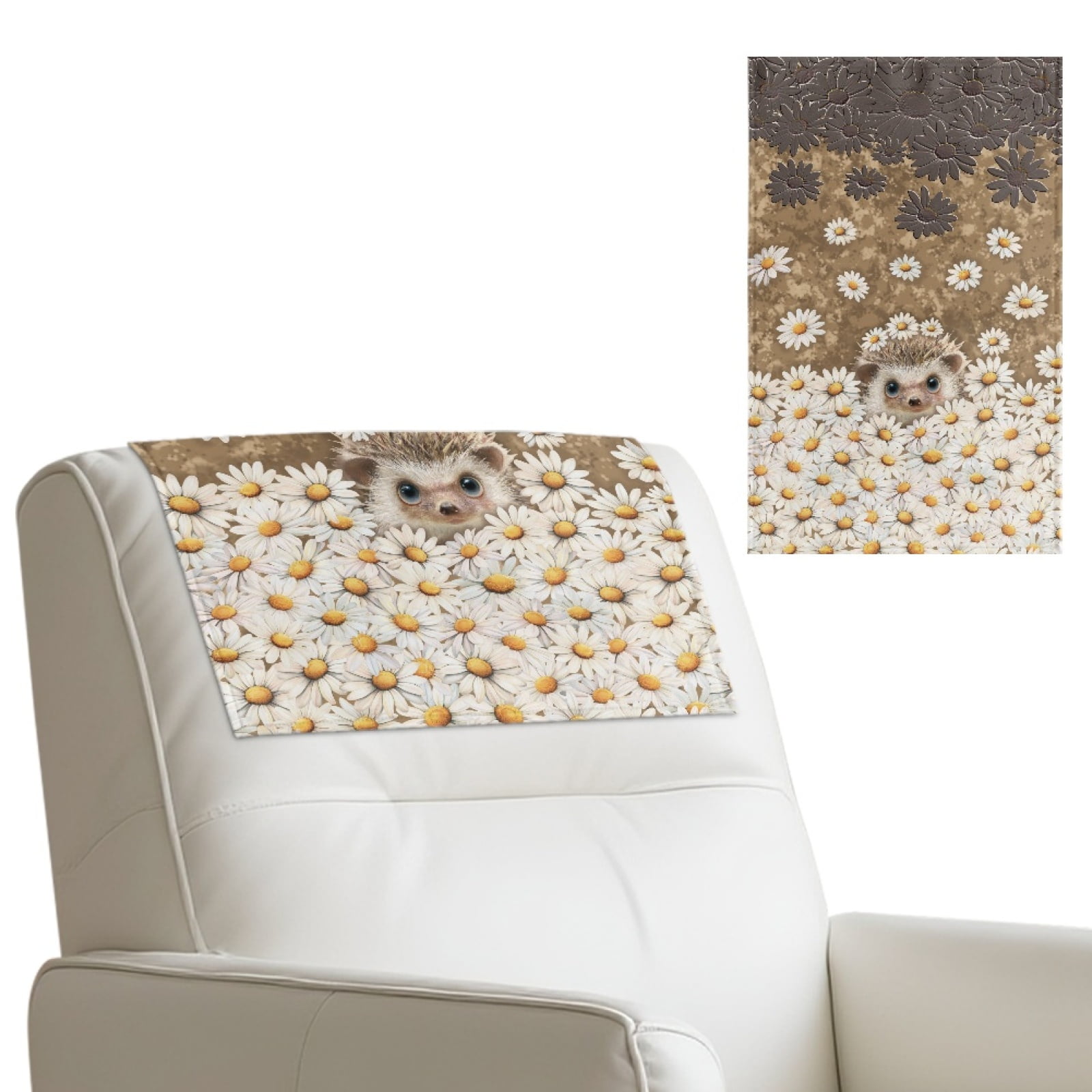 COEQINE Non-Slip Recliner Headrest Cover PU Leather Washable Head Rest ...