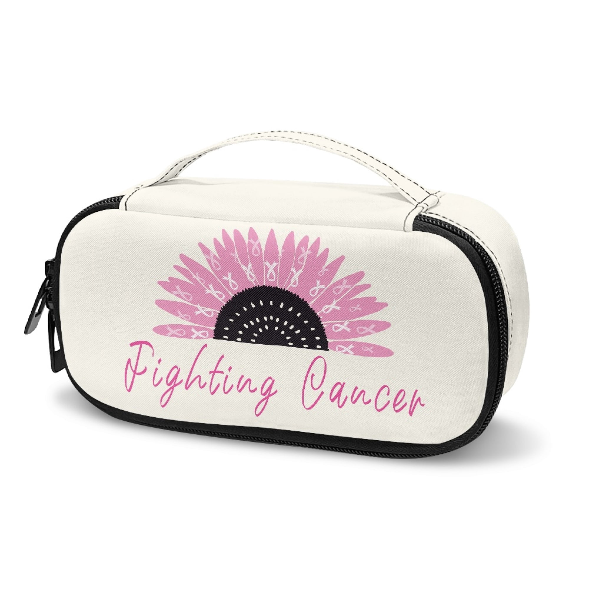 COEQINE Pink Flowers Insulin Storage Bag with Top Handle Insulin Travel ...