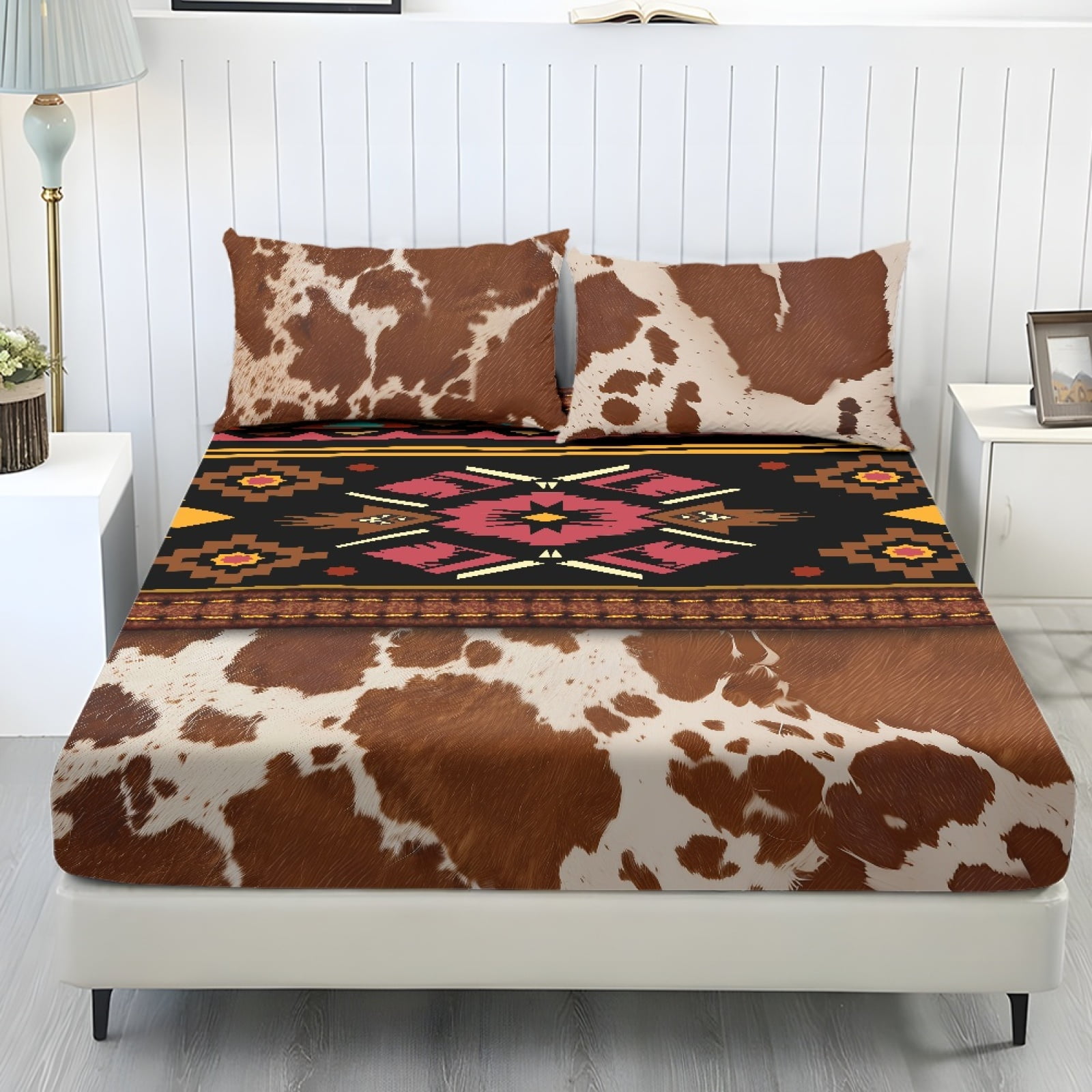 COEQINE Queen Sheet Set Soft Stretchy Bedding Sheet Set 3 Pieces Deep ...