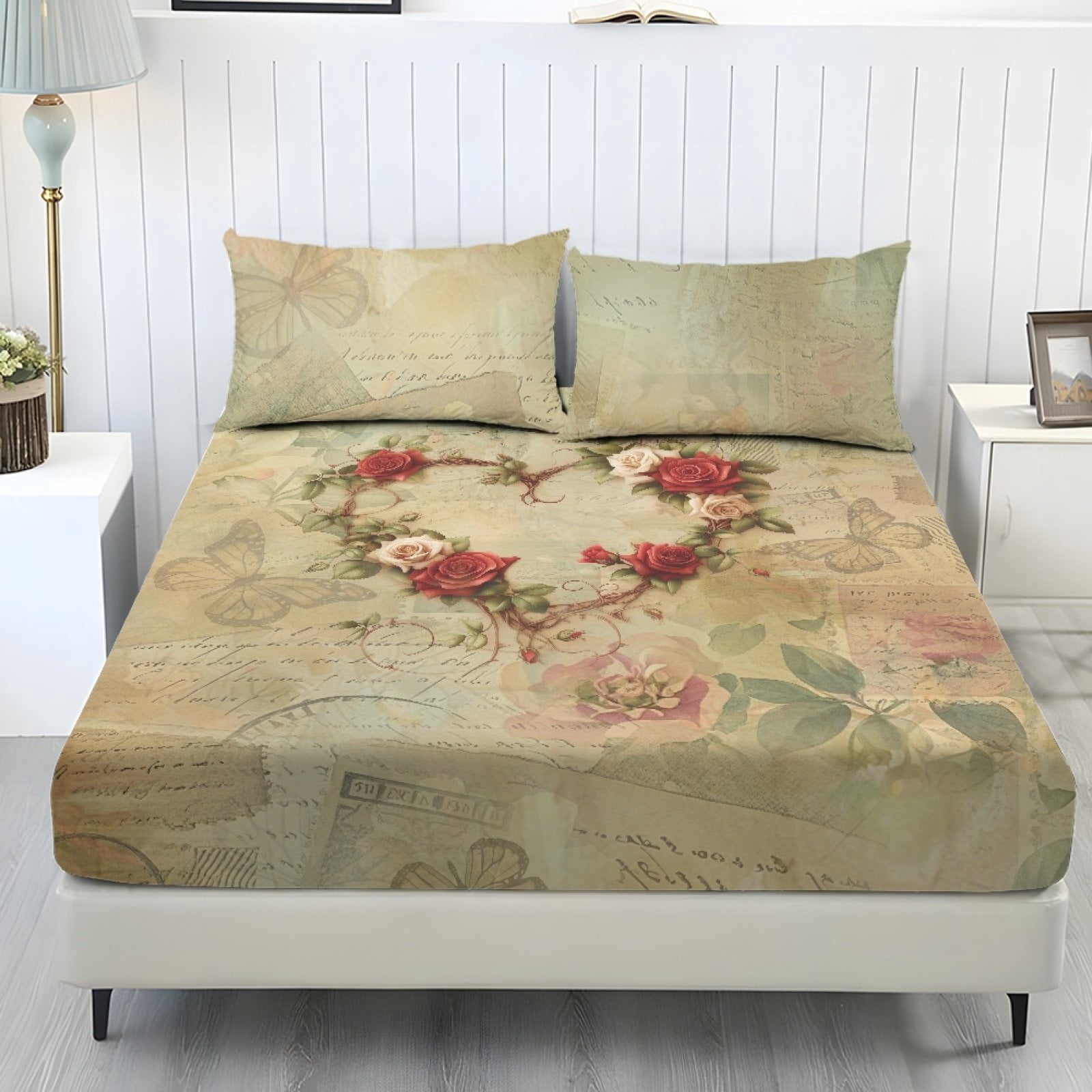 COEQINE Queen Sheet Set Stretchy Fitted Bed Sheet Comfy Fade Resistant ...