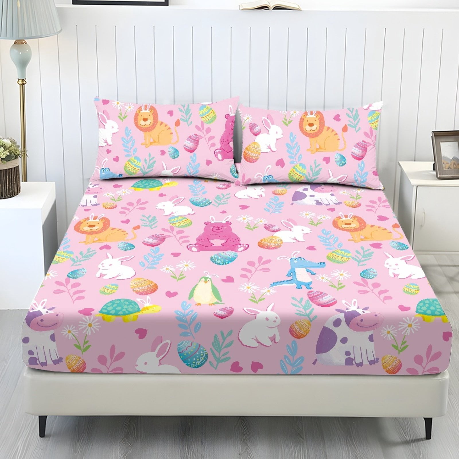 COEQINE Queen Size Sheet Set Soft Wrinkle Free 3 Pieces Bed Sheets Set ...