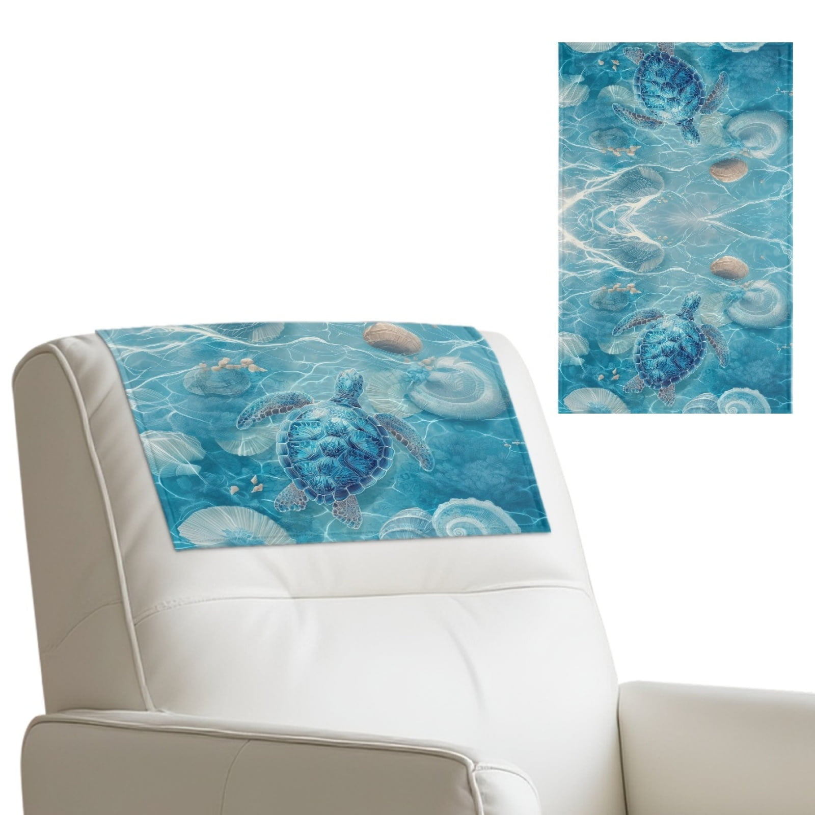 COEQINE Recliner Headrest Cover Faux Leather Head Rest Covers for ...