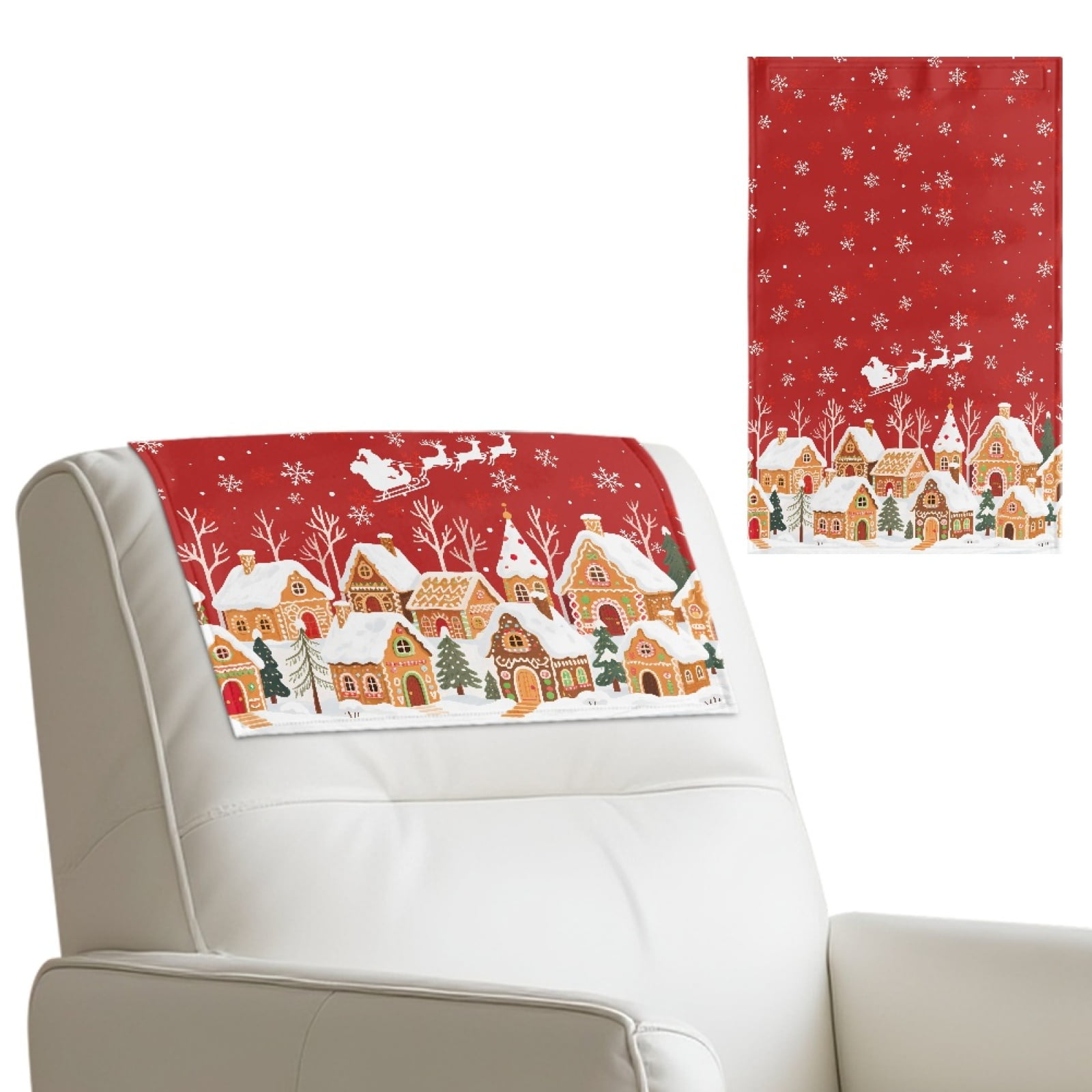 COEQINE Recliner Headrest Cover PU Leather Head Rest Cover with ...